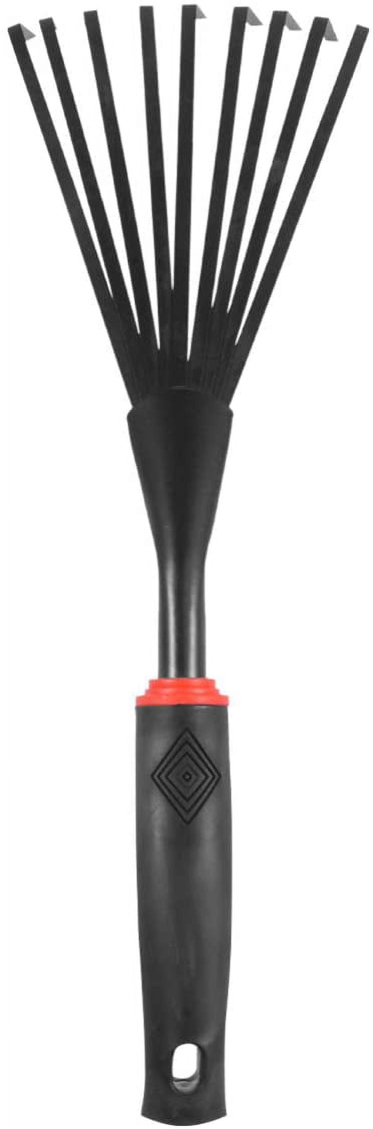 ZHXNE Gardening Hand Garden Rake Stainless Steel Leaf Metal Garden Rake ...