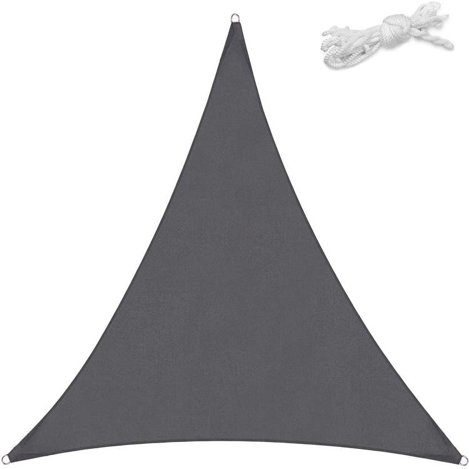 ZHXNE Triangular Shade Sail Shade Sail Gray Shade 4*4*4m Garden Anti-UV ...