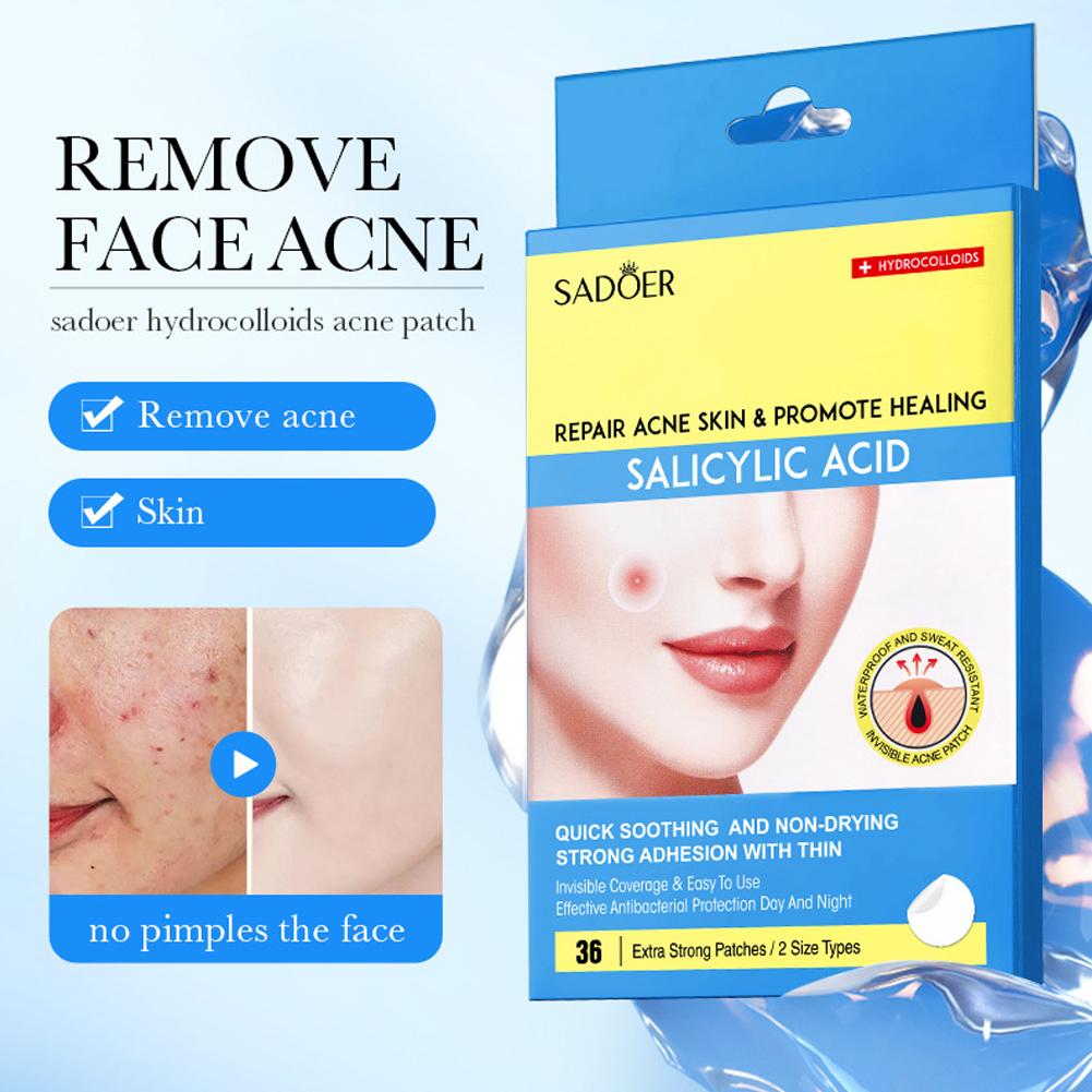 ZHXXCUM 36 Patches/Box Acne Patch Sadoer Facial Invisible Acne Repair ...