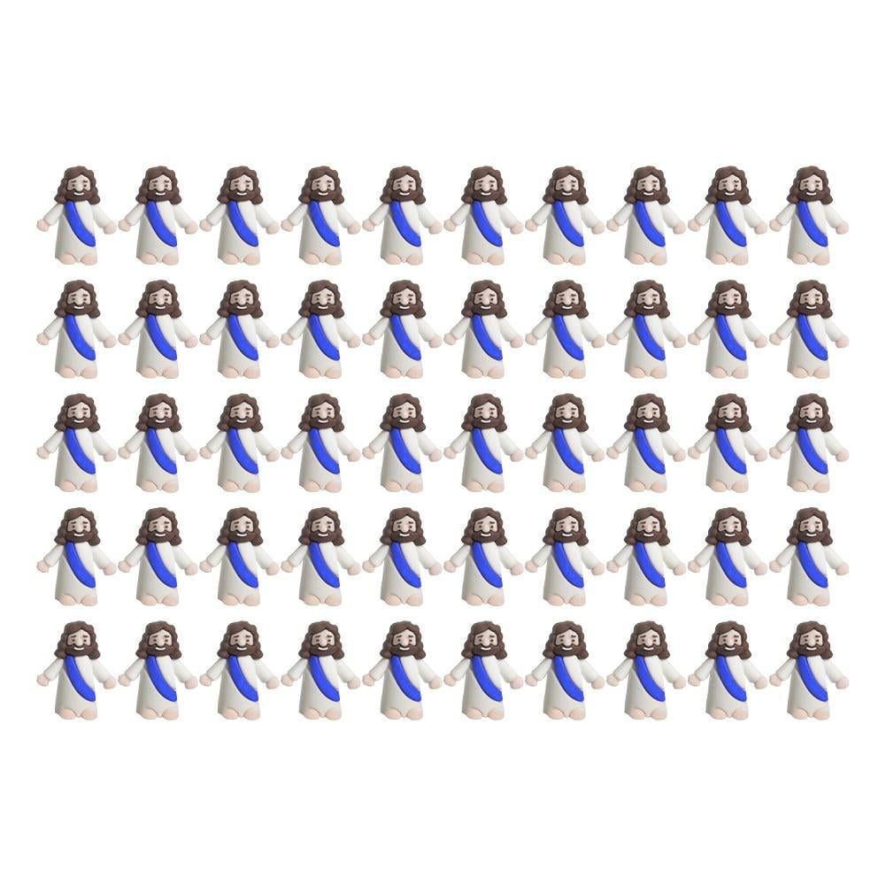 ZHXXCUM 50 Pcs Jesus Toys Easter Mini Jesus Figurine,Original Design ...