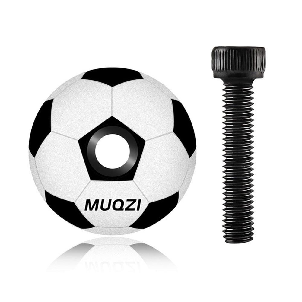 ZHXXCUM D-Style - Football + Screws Muqzi Bicycle Bowl Set Cover Mountain Road Bike Front Fork ...