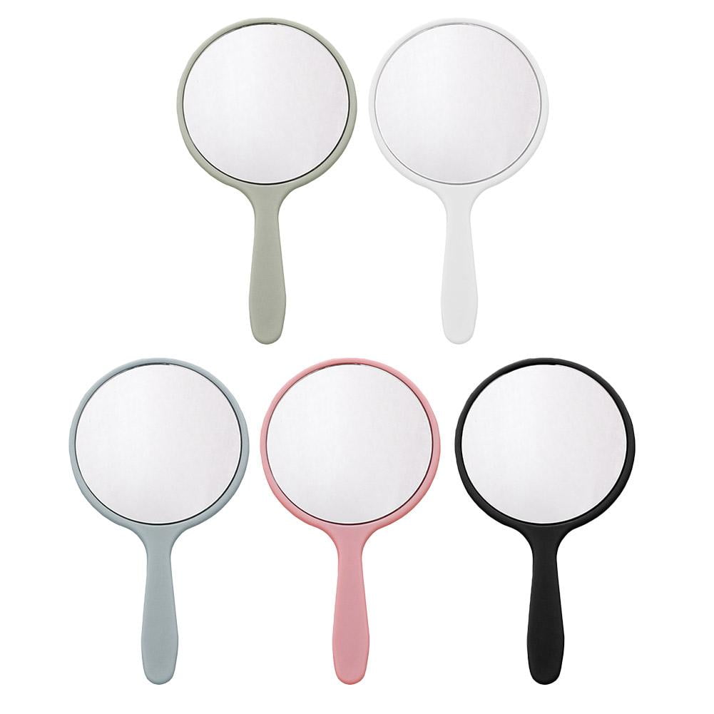 QHUDLV Hand Mirror Mirrors Makeup Mirror Heldcute Shape Round Gifts ...