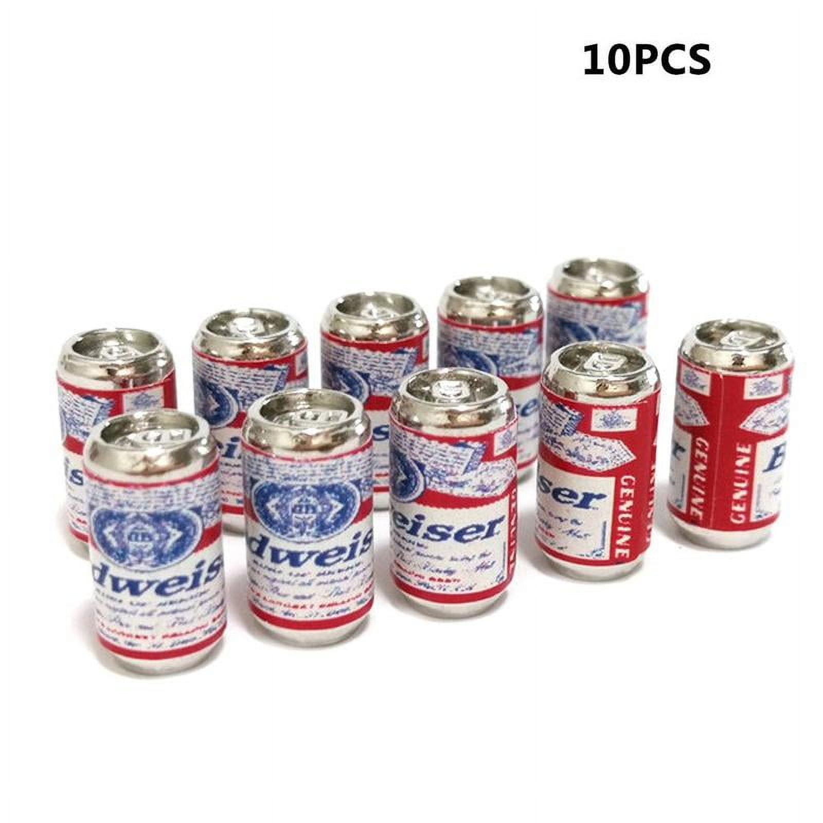 ZHXXCUM Miniature Beer Cans Set for 112 Dollhouses 10PCS of Realistic ...