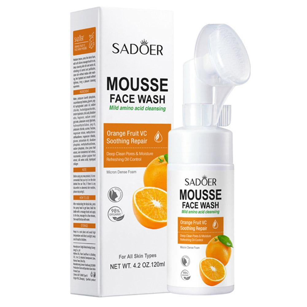 ZHXXCUM Orange Vc 120ml Cleansing Mousse Series Sadoer Mild Amino Acid Cleanser - Walmart.com