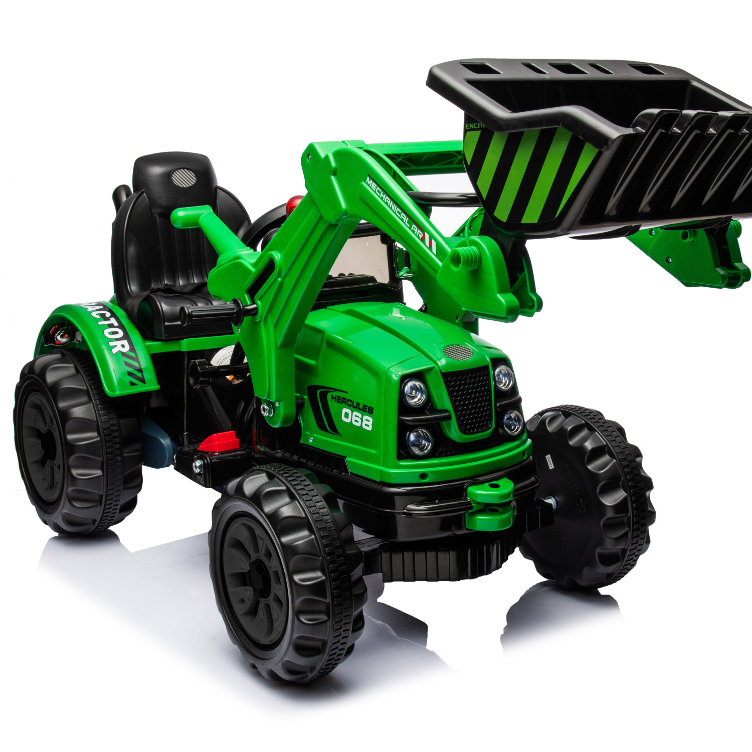 ZHYNNG Kids Ride on Excavator 12V Battery Powered Construction Vehicles ...