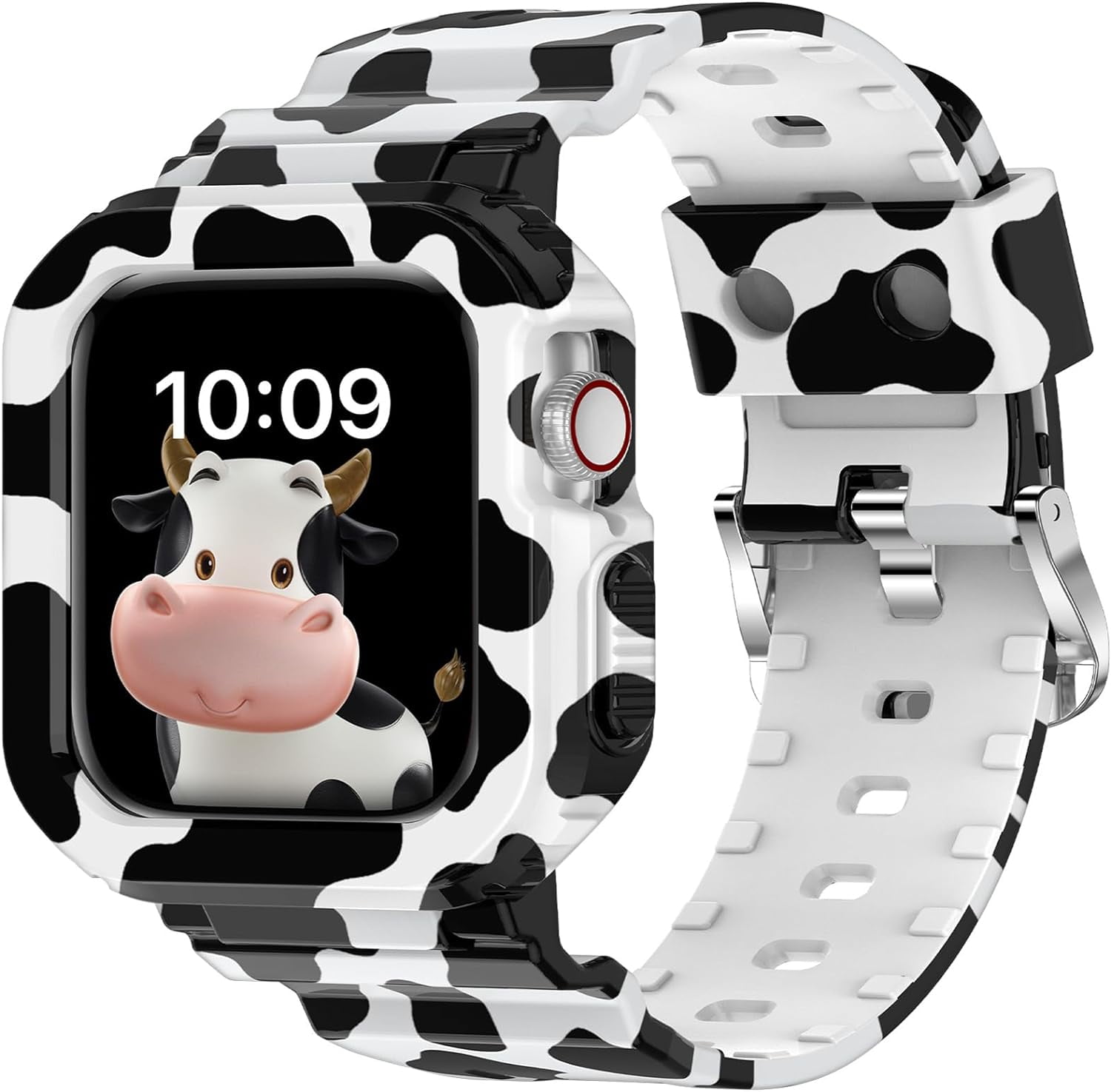 ZHYW Compatible for Crystal Clear Apple Watch Bands, 45mm 44mm 42mm ...