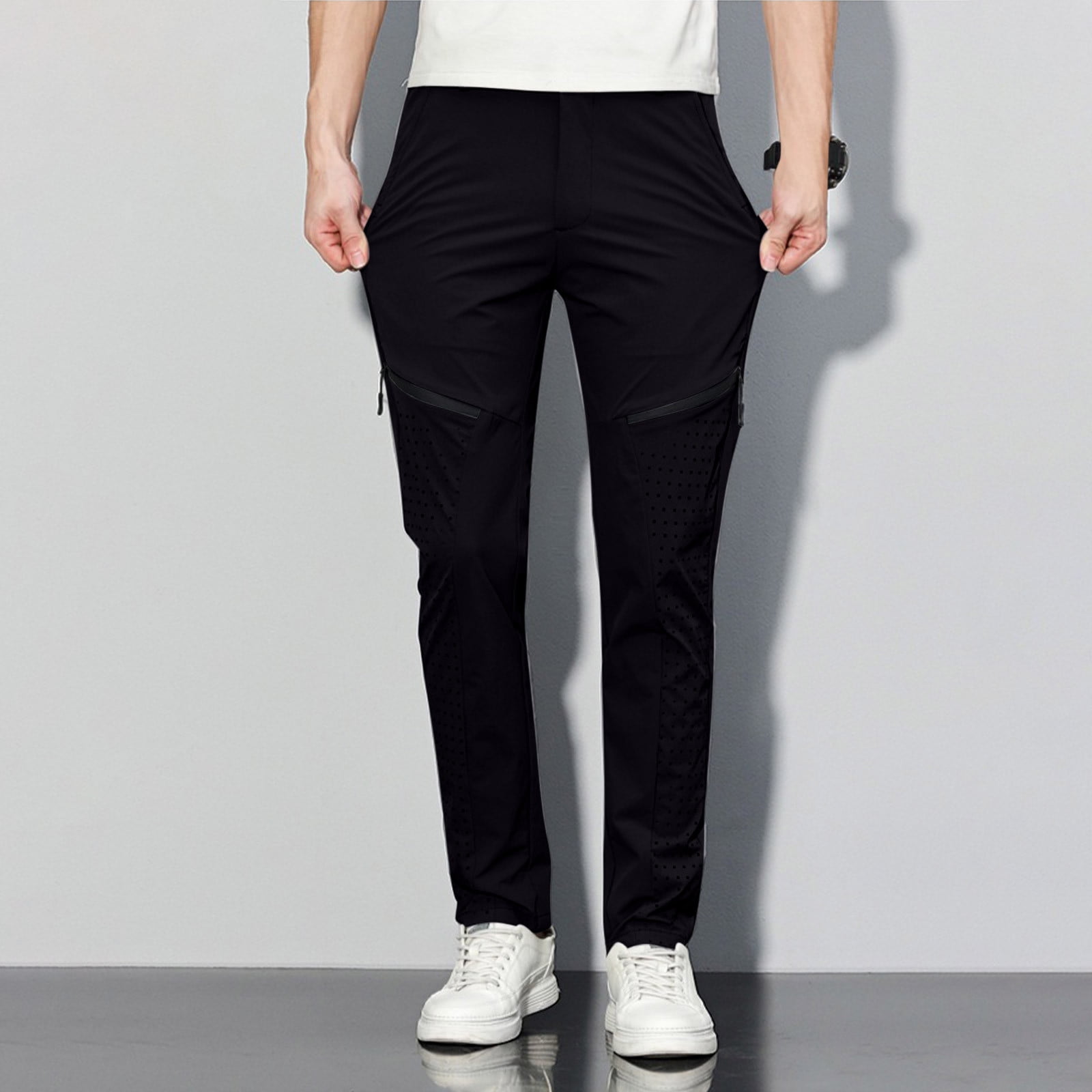 ZHYou Men's Pants Men's Skinny Stretchy Khaki Pants Colored Pants Slim ...