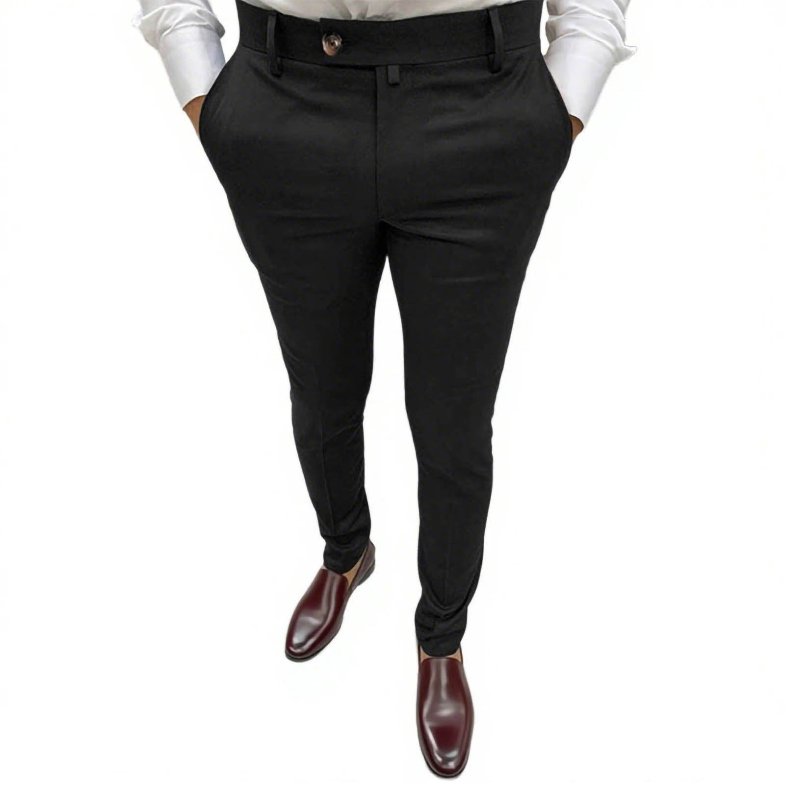 ZHYou Trousers For Men Men's Casual Business Formal Pants Men's Slim ...