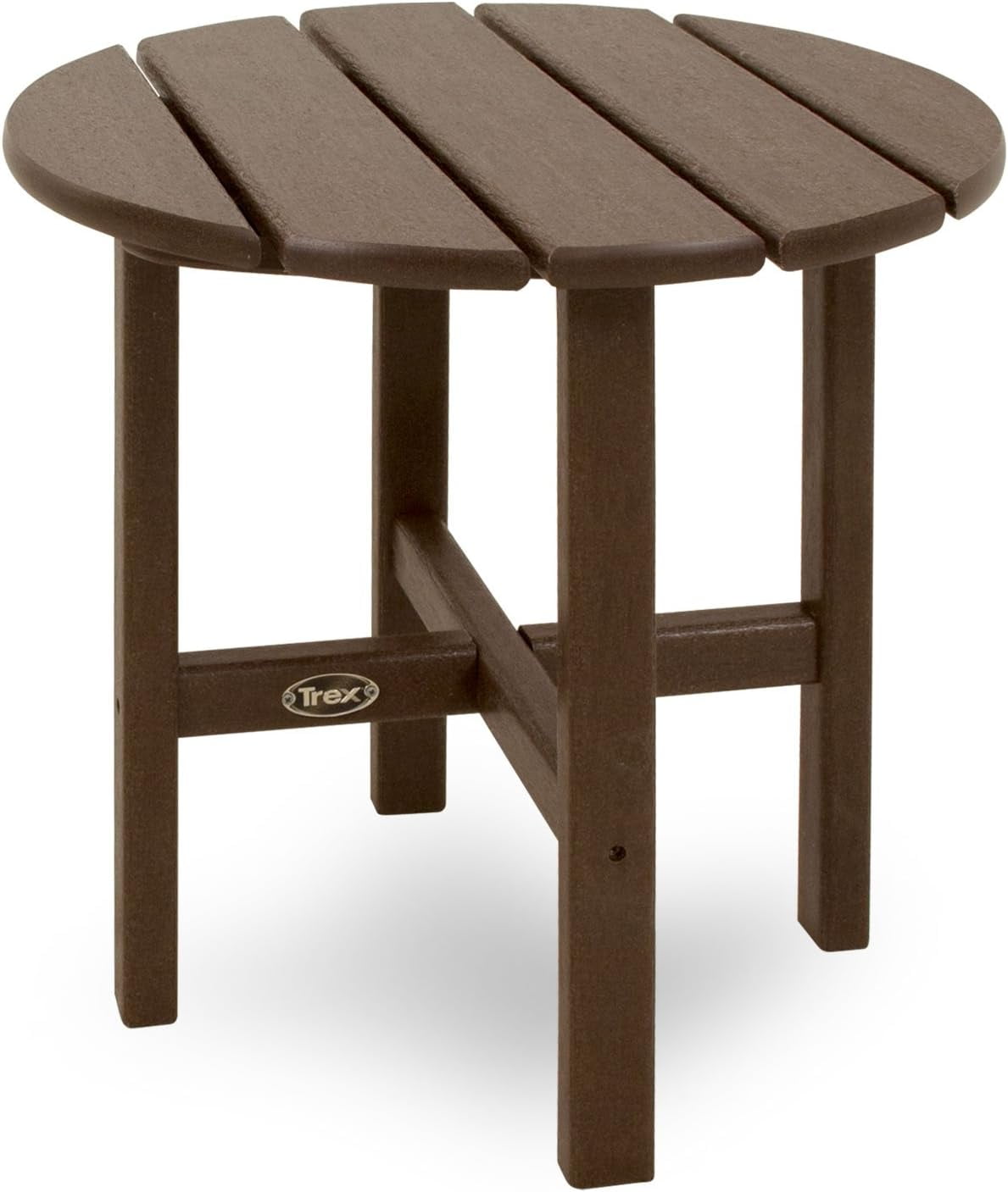 ZHZBOOMLIFE Outdoor Furniture Cape Cod Round 18-Inch Side Table Sand ...