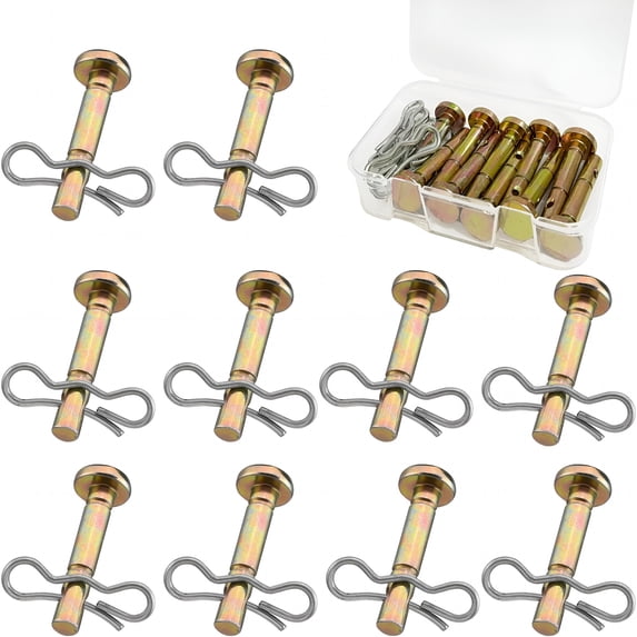 ZHZFKQ 10 Pack Shear Pins and Cotter Pins,Upgraded 738-04124A and 714 ...