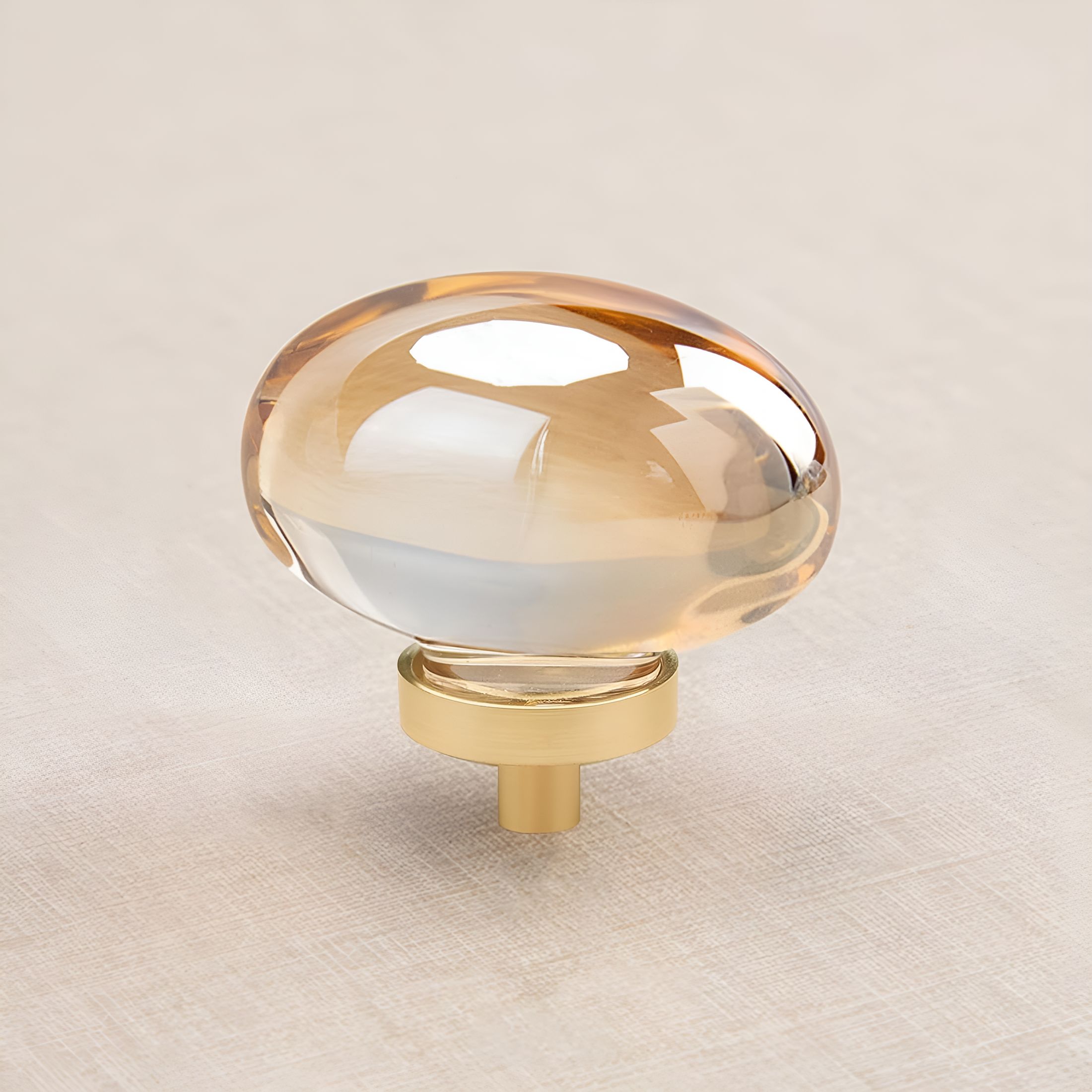 ZHZFKQ 2026 New 16 Pack Gold Champagne Crystal Cabinet Knobs, Oval ...