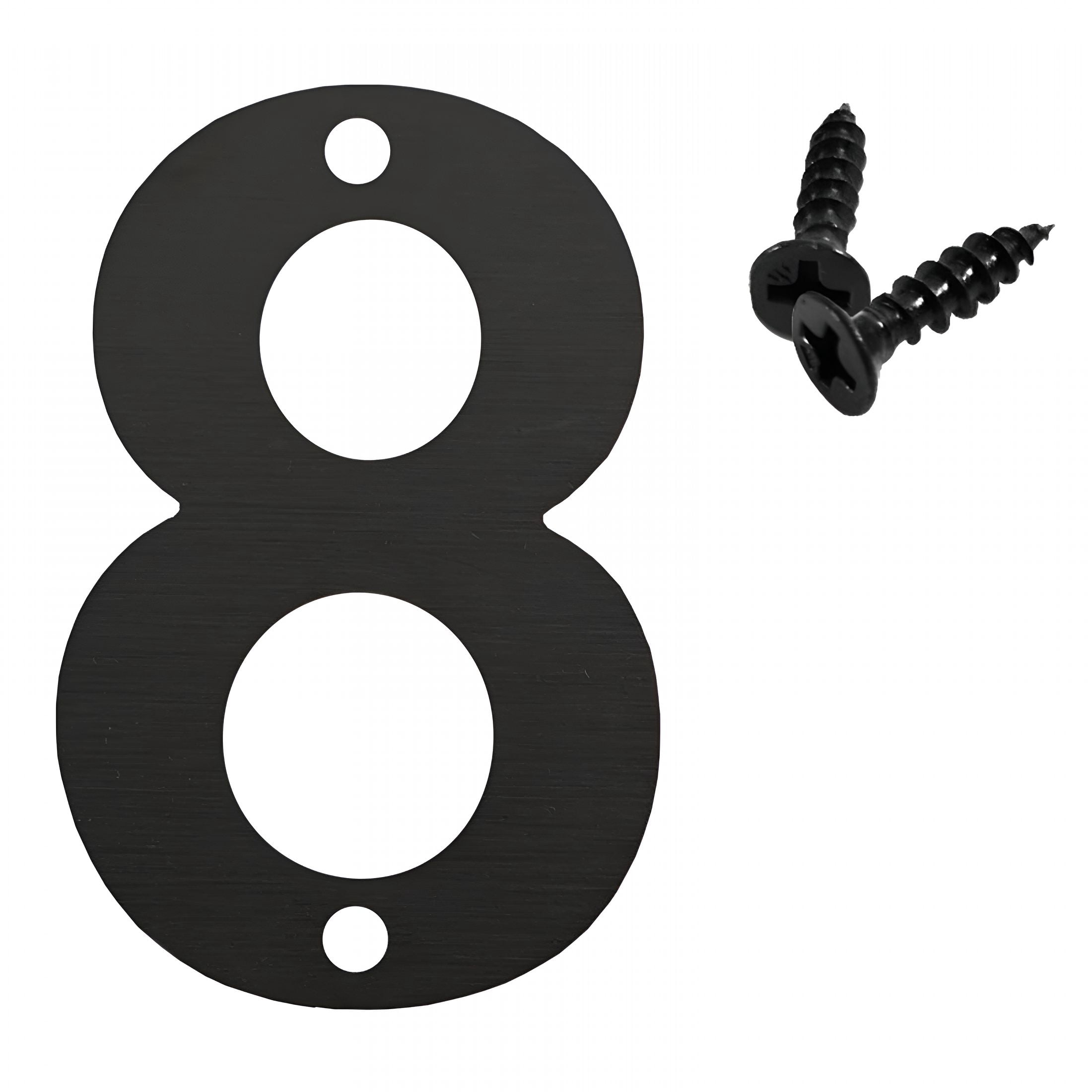 ZHZFKQ 3 Inch Floating Metal House Number,Black Metal Outdoor Mailbox ...