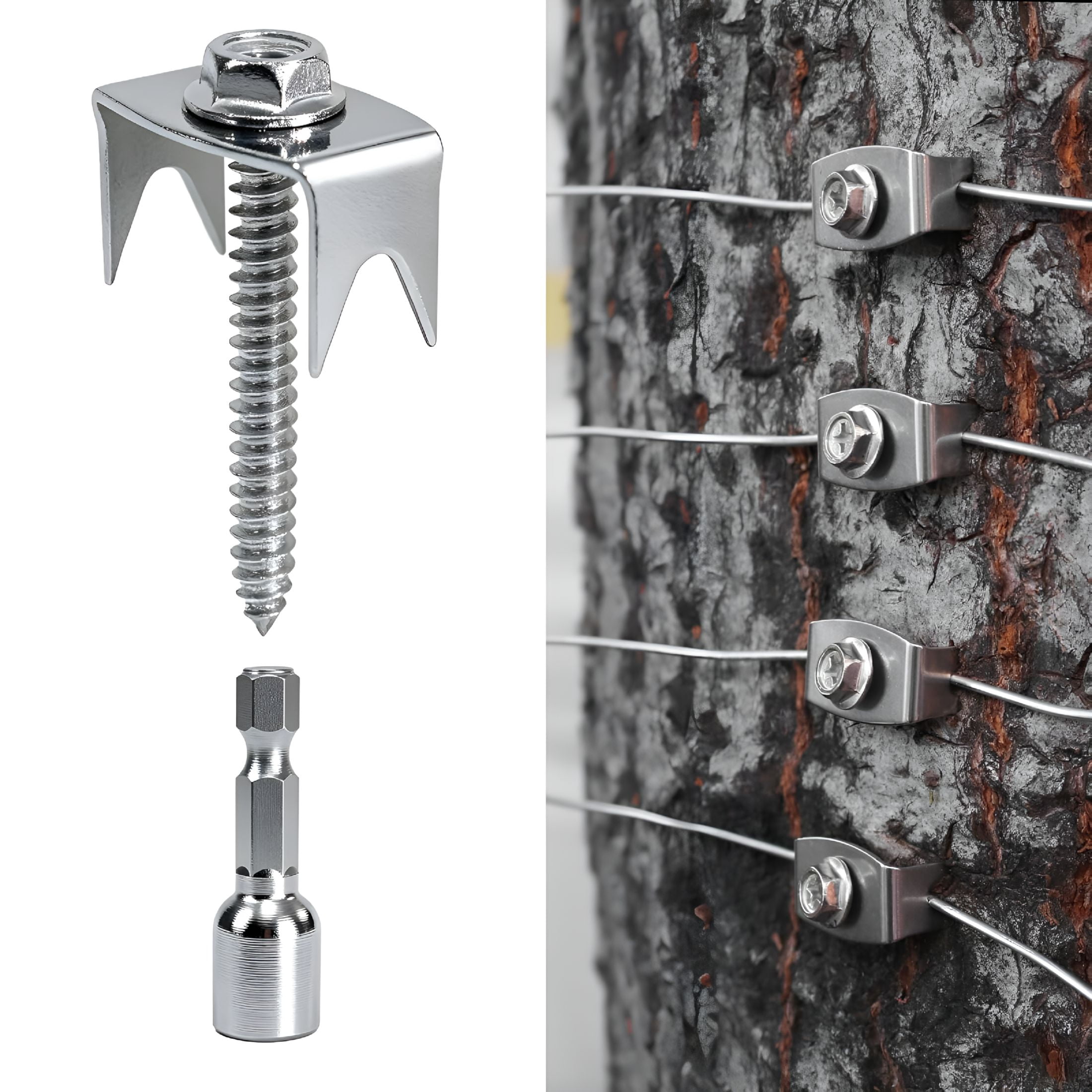 ZHZFKQ 50-Pack 304 Stainless Steel Fence Staples,1.6 Inch Reusable ...