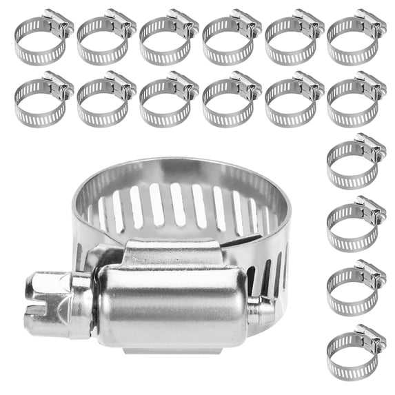 ZHZFKQ 50 Pcs Fuel Hose Clamp, 3/8 in -1/2 in Worm Gear Hose Clamp for ...