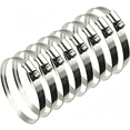 ZHZFKQ 8 Pieces 4" Adjustable 304 Stainless Steel Duct Clamps Hose ...