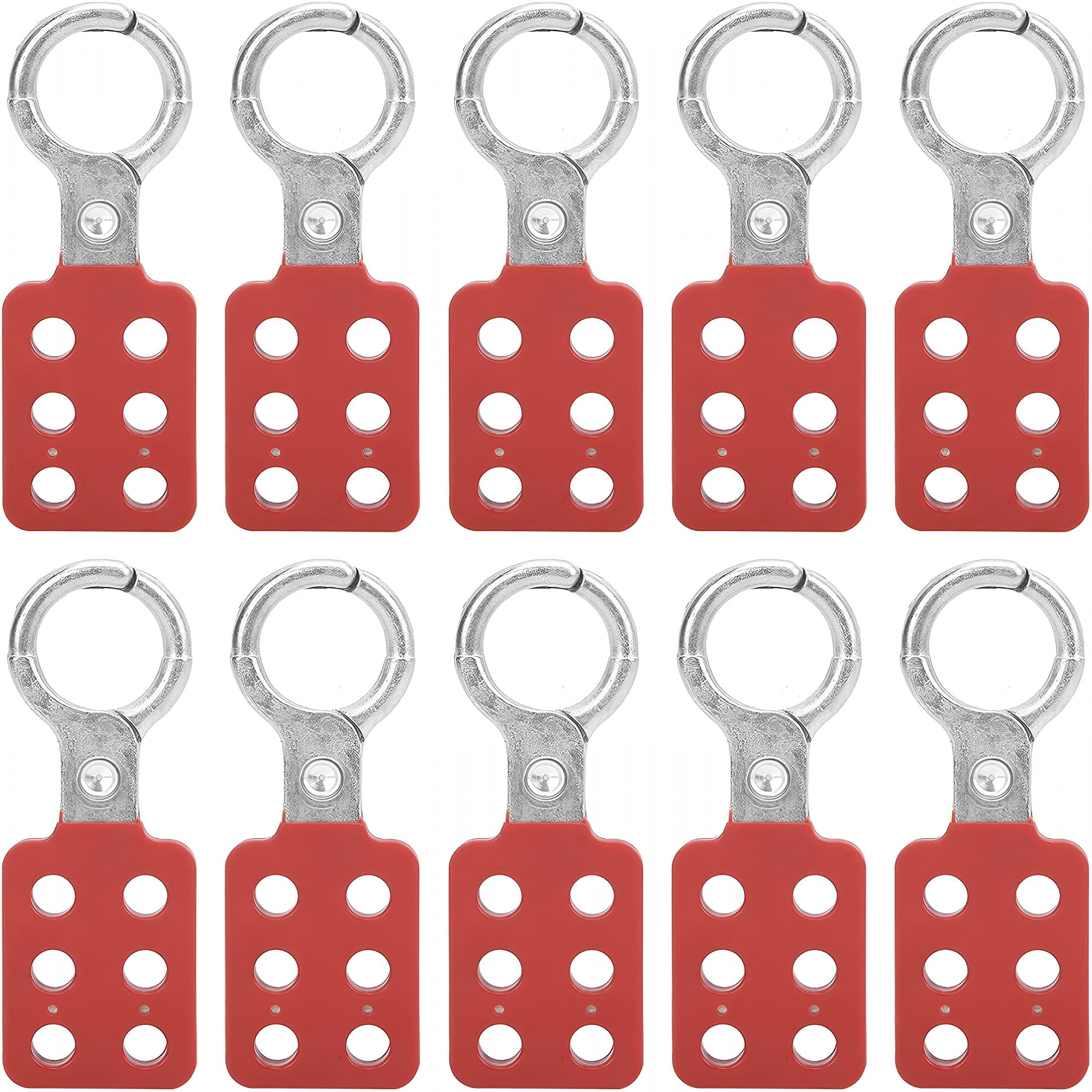 ZHZFKQ Lock Out Tag Out Hasp,10 Pack Stainless Steel Lockout Hasp,Nylon ...