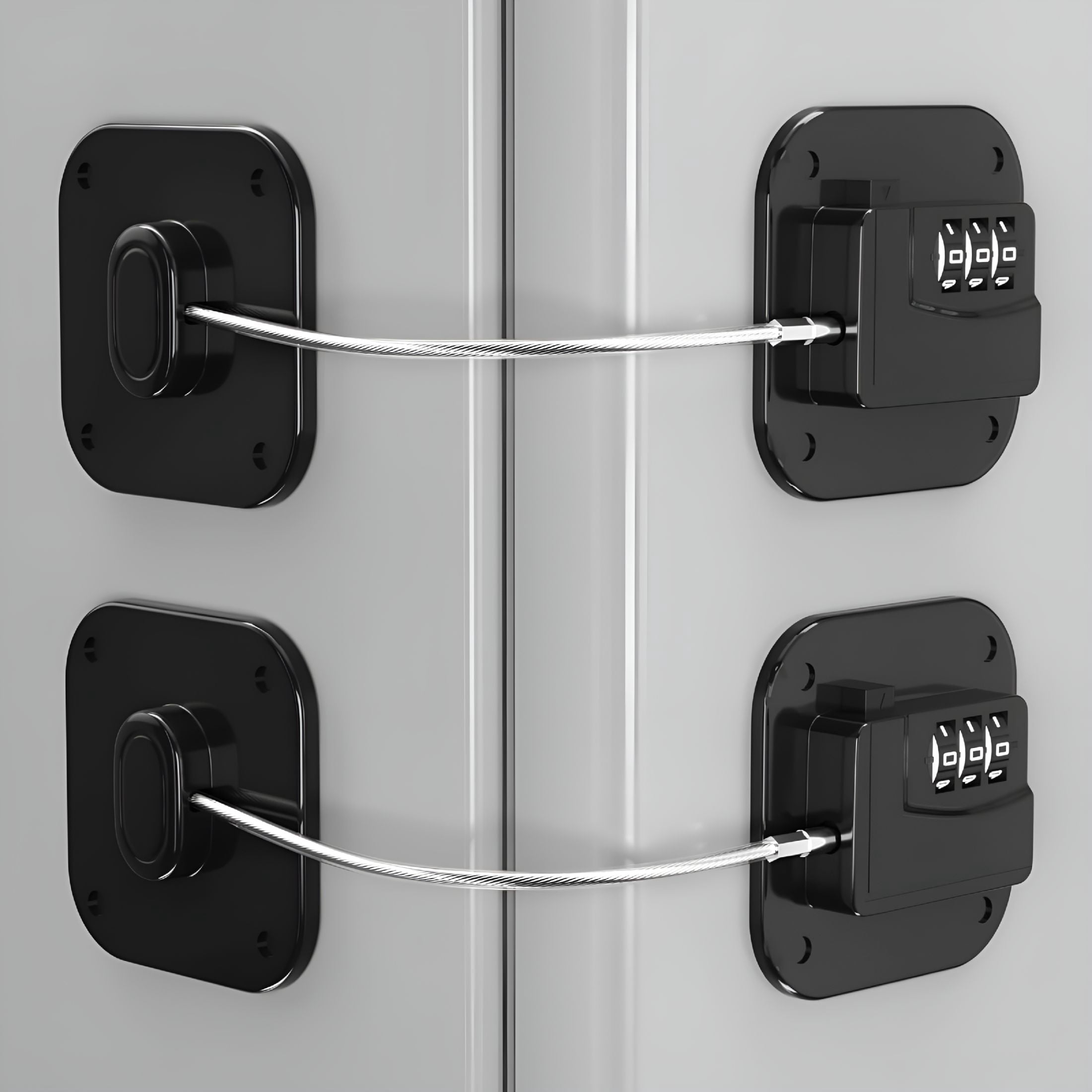 ZHZFKQ Refrigerator Lock - Heavy Duty Fridge & Cabinet Lock, Keyless ...