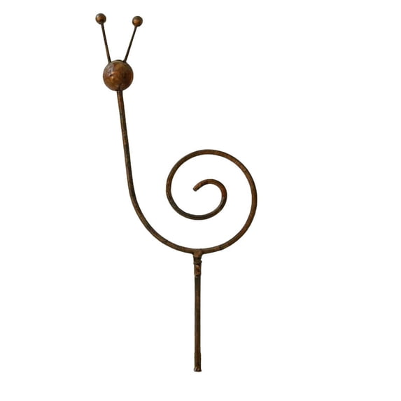 ZHZFKQ Rusty Metal Snail Garden Stake,34.64 Inch Yard Art Sculpture ...