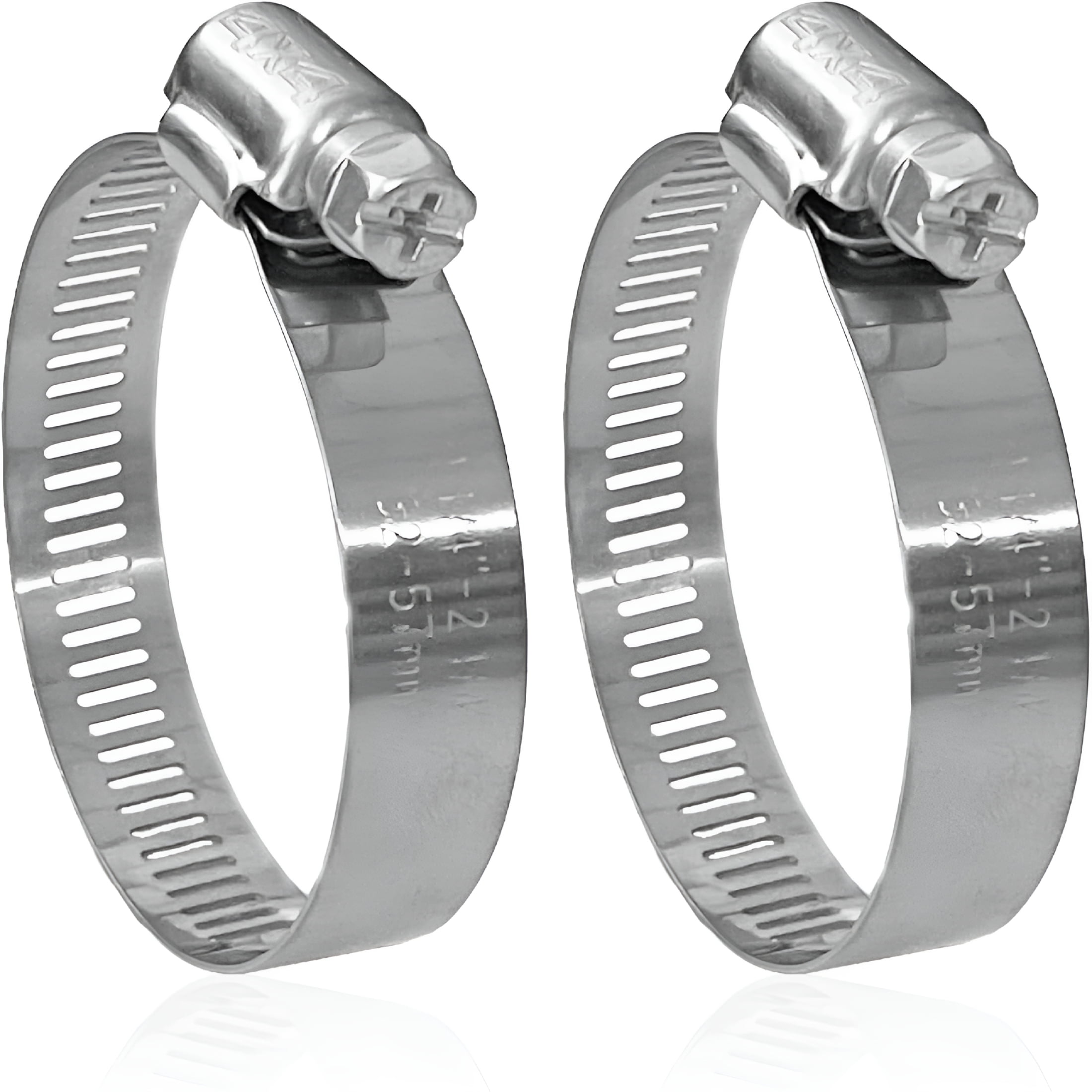 ZHZFKQ Stainless Steel Hose Clamps Set - 2 Adjustable Hose Clamp (1-1/4 ...
