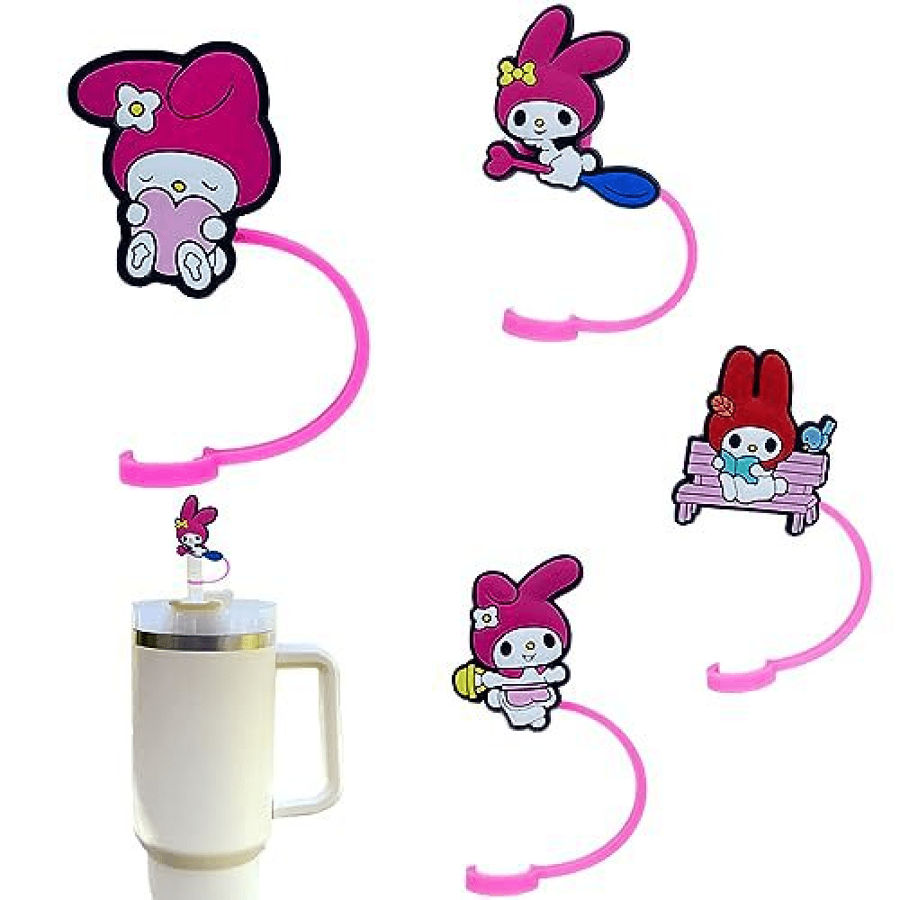 ZHZIYAG 4Pcs Sanrio Melody Straw Cover for Stanley Cup, 10mm Cartoon ...