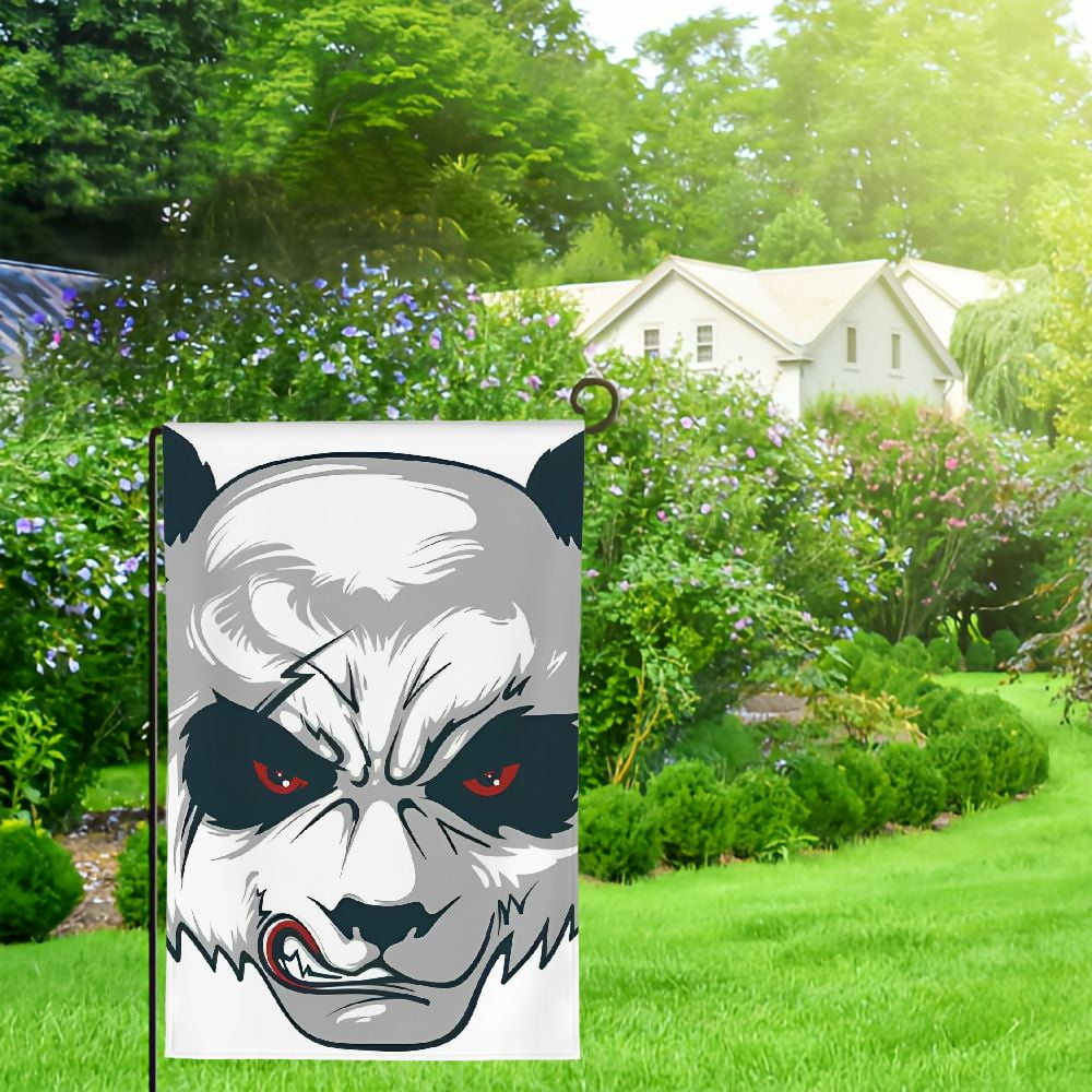 ZHZY Angry Panda Garden Flags Double Sided Spring Garden Flag Outdoor ...