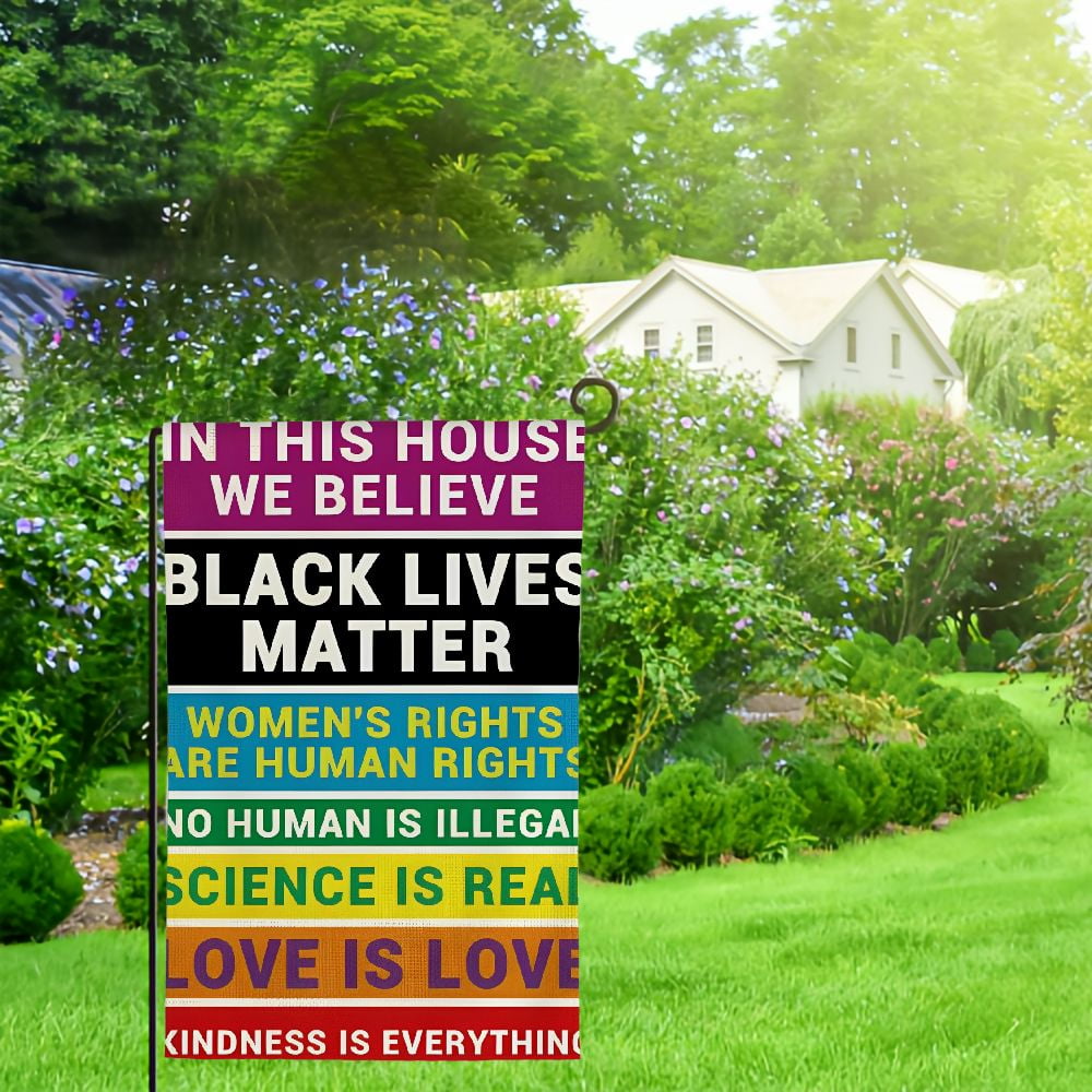 ZHZY In This House We Believe Black Lives Matter Rainbow Pride ...