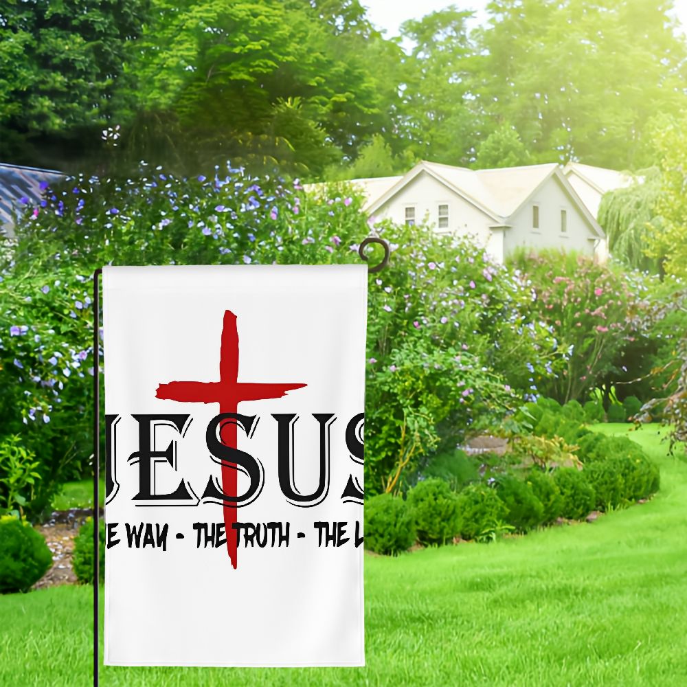 ZHZY Jesus Life Flag Christian Jesus American Garden Flags for Outside ...