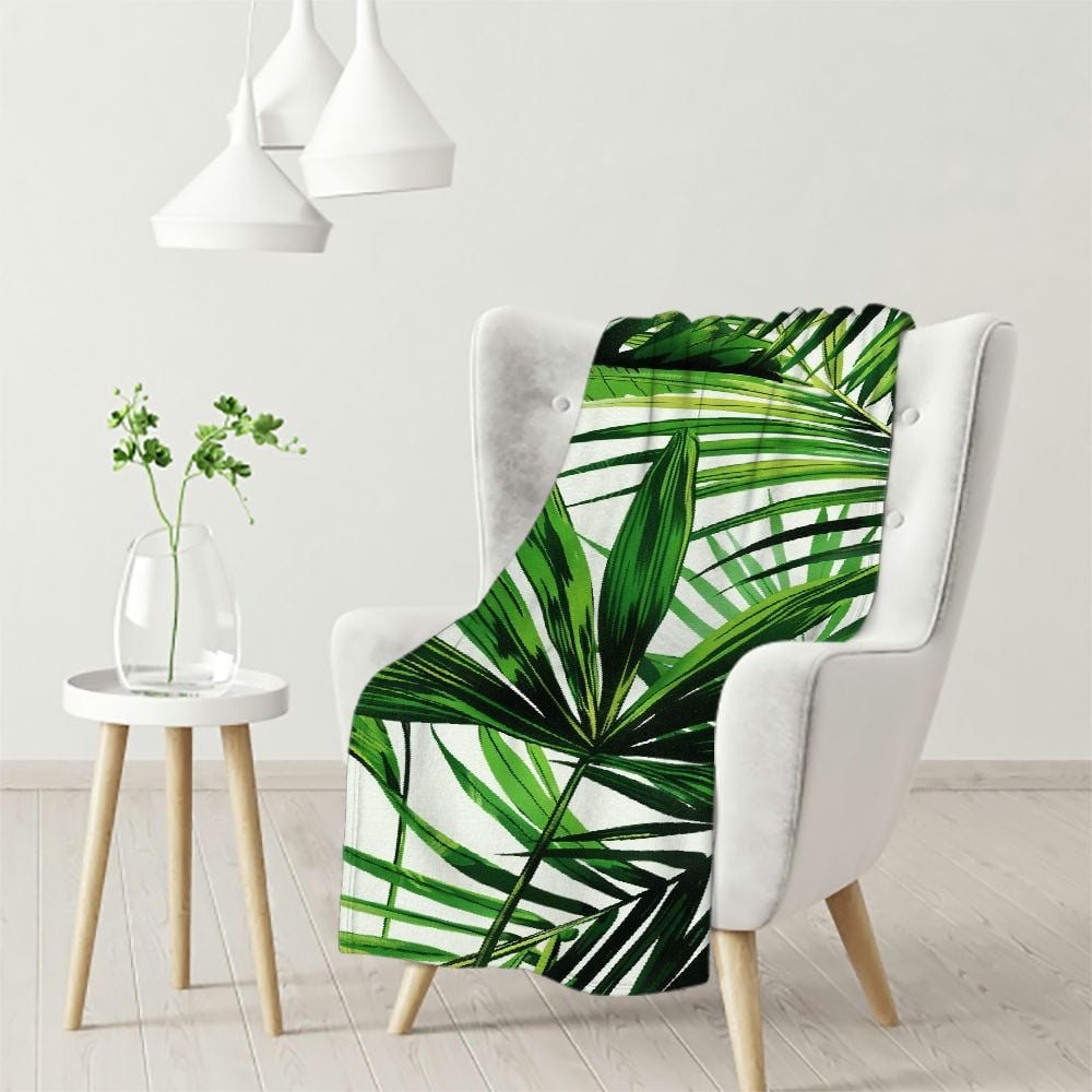 ZHZY Valentine Animal Peacock Palm Slip Cooling Realistic Vivid Leaves ...