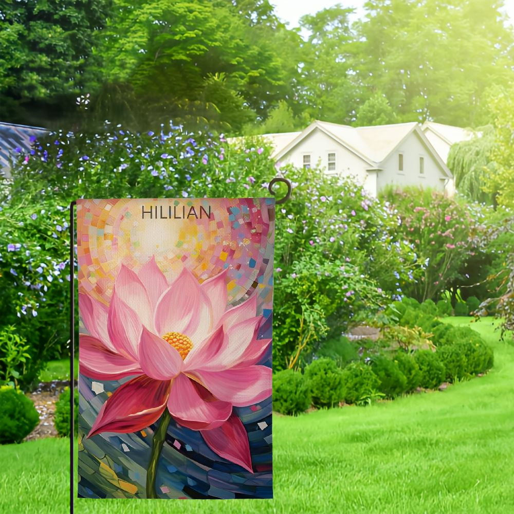 ZHZY Welcome Spring Garden Flag Double Sided Vertical, Burlap Small ...