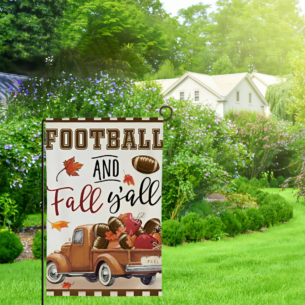 ZHZY Welcome Thanksgiving Fall Garden Flags for Outside Decorations ...