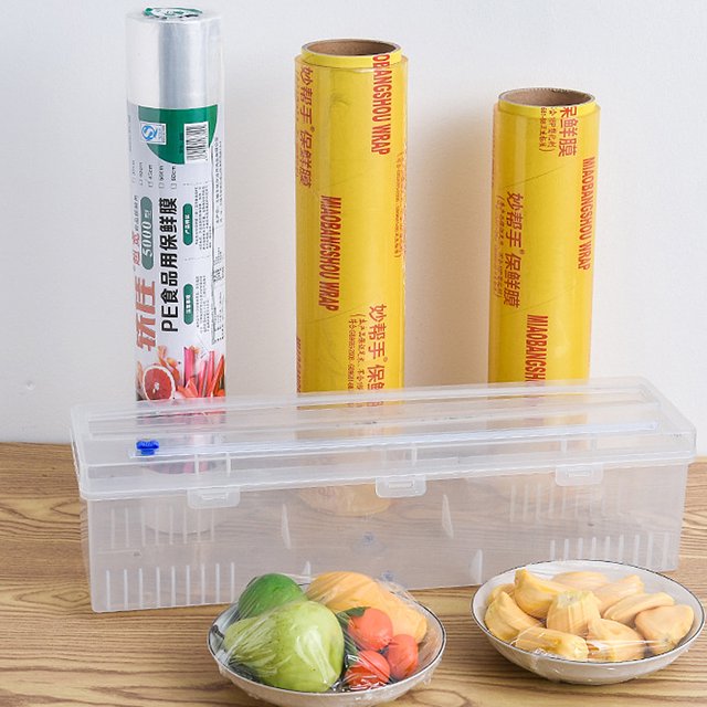 ZHaobin 15cm-30cm Wrap Dispenser Reusable Saran Wrap Cutter with Slide ...