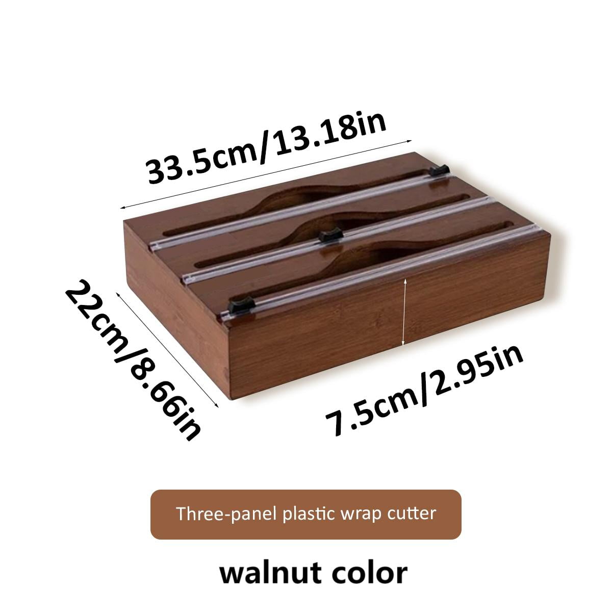 ZHaobin 1pc Kitchen Wrap Dispenser with Foil & Cling Film Cutter Box ...