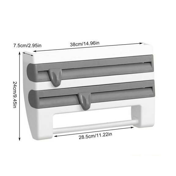 OnDisplay Luxe Acrylic 2-in-1 Customizable Plastic Wrap/Wax Paper ...