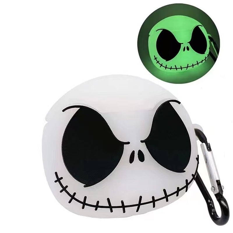 ZHaobin 3D Luminous Ghost Skull Skeleton for Apple Airpods 2 3 Case Earphone Wireless Bluetooth ...