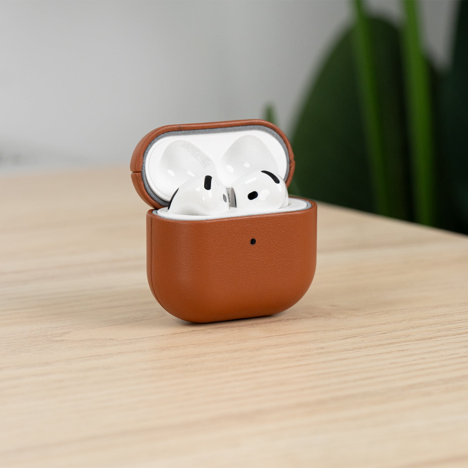 ZHaobin for Apple AirPods 4 Real Leather Case for AirPods 4 Business ...