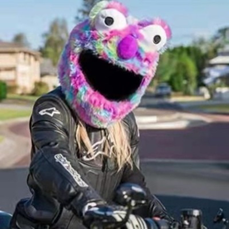 ZHaobin Christmas Plush Head Cover Motorcycle Helmet Accessories Casco Motocross Protection ...