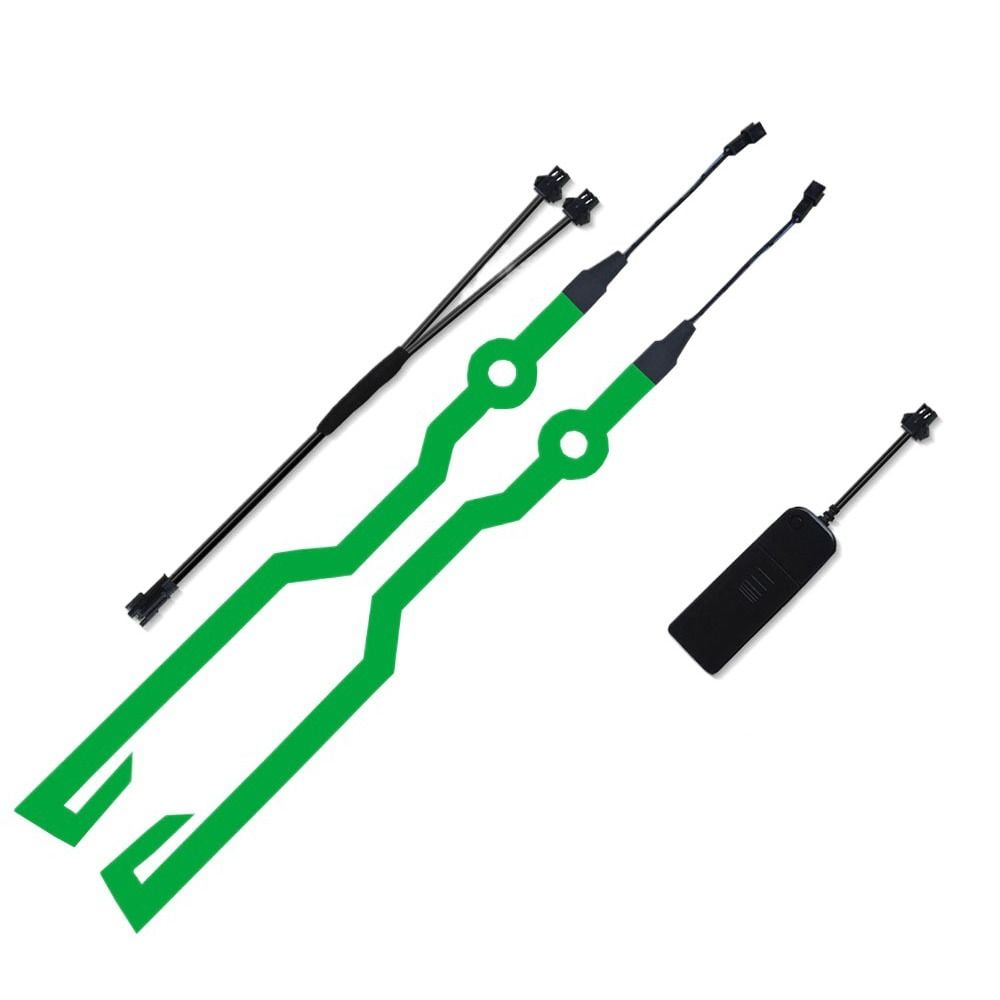 ZHaobin Flashing Luminous Sticker Motorcycle Helmet Light Riding Signal EL Strip Battery Powered ...