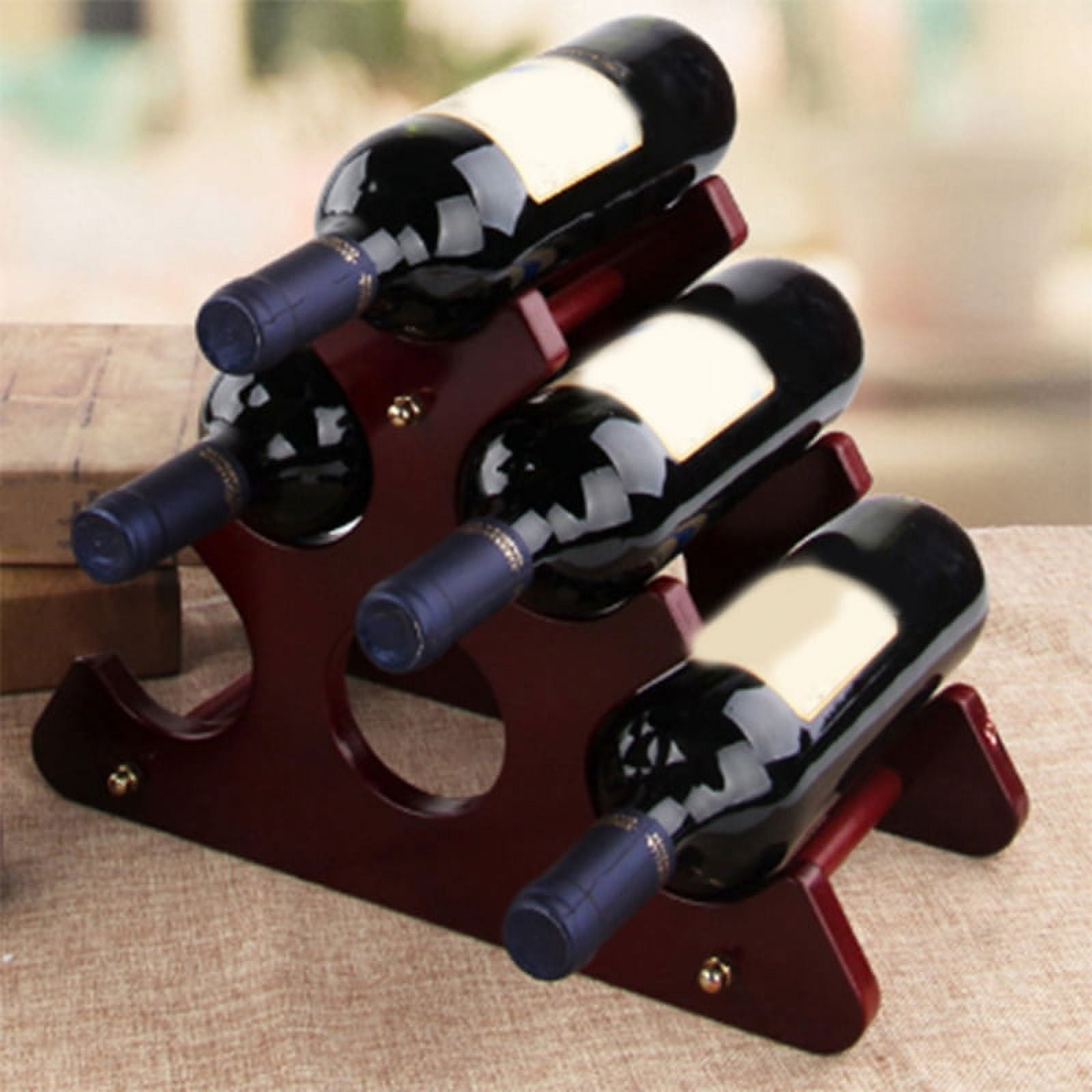 ZHaobin Freestanding Wine Rack 6 Bottles Countertop Stand Wine Storage ...