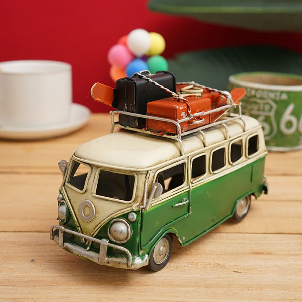 ZHaobin Large Campervan Model New Retro Desktop Decoration Camper Van ...