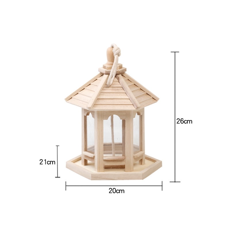 ZHaobin Large Capacity 1000ml Hanging Wild Bird Feed Dispenser Seed ...