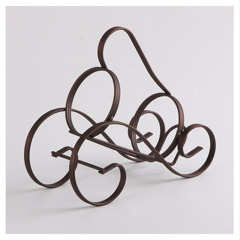 ZHaobin Nordic Iron Wine Rack S-shaped Portable Wine Rack Retro Iron ...