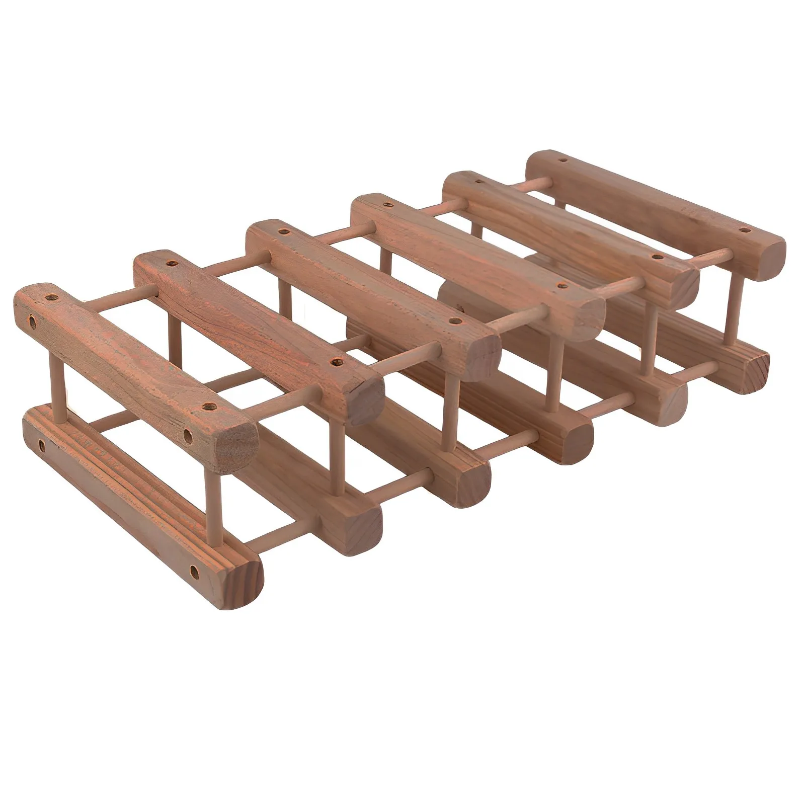 ZHaobin Rustic Stackable Wine Rack Win Display Rack Organizer for Cabinet Storage Cube SET ...