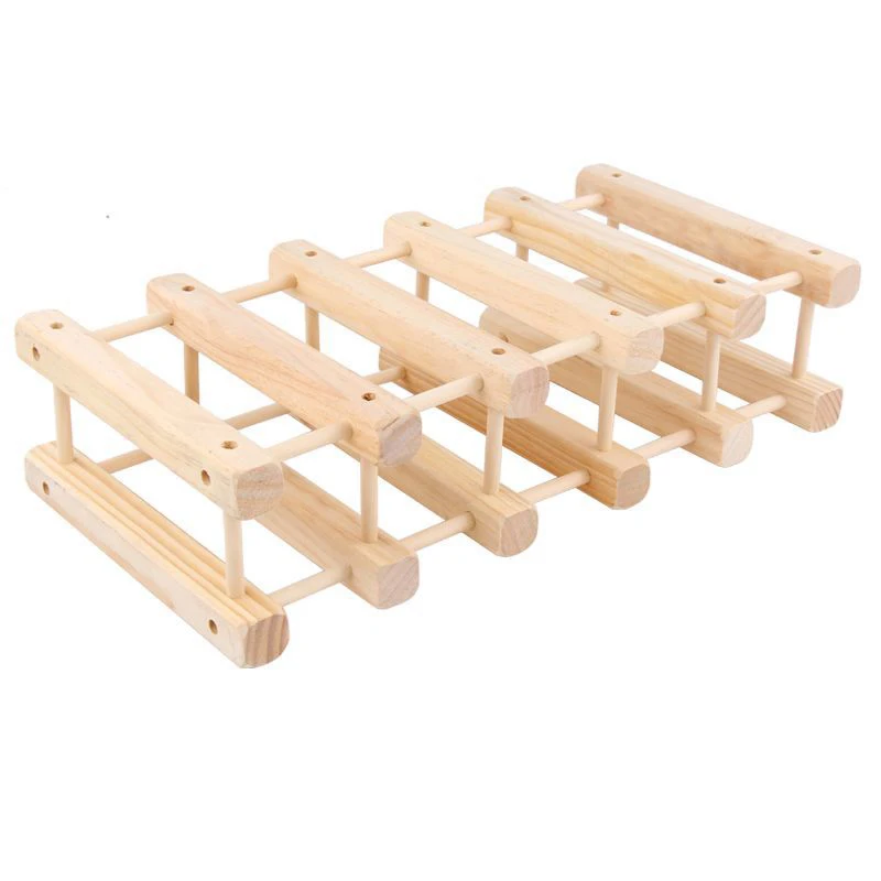 ZHaobin Rustic Stackable Wine Rack Win Display Rack Organizer for ...