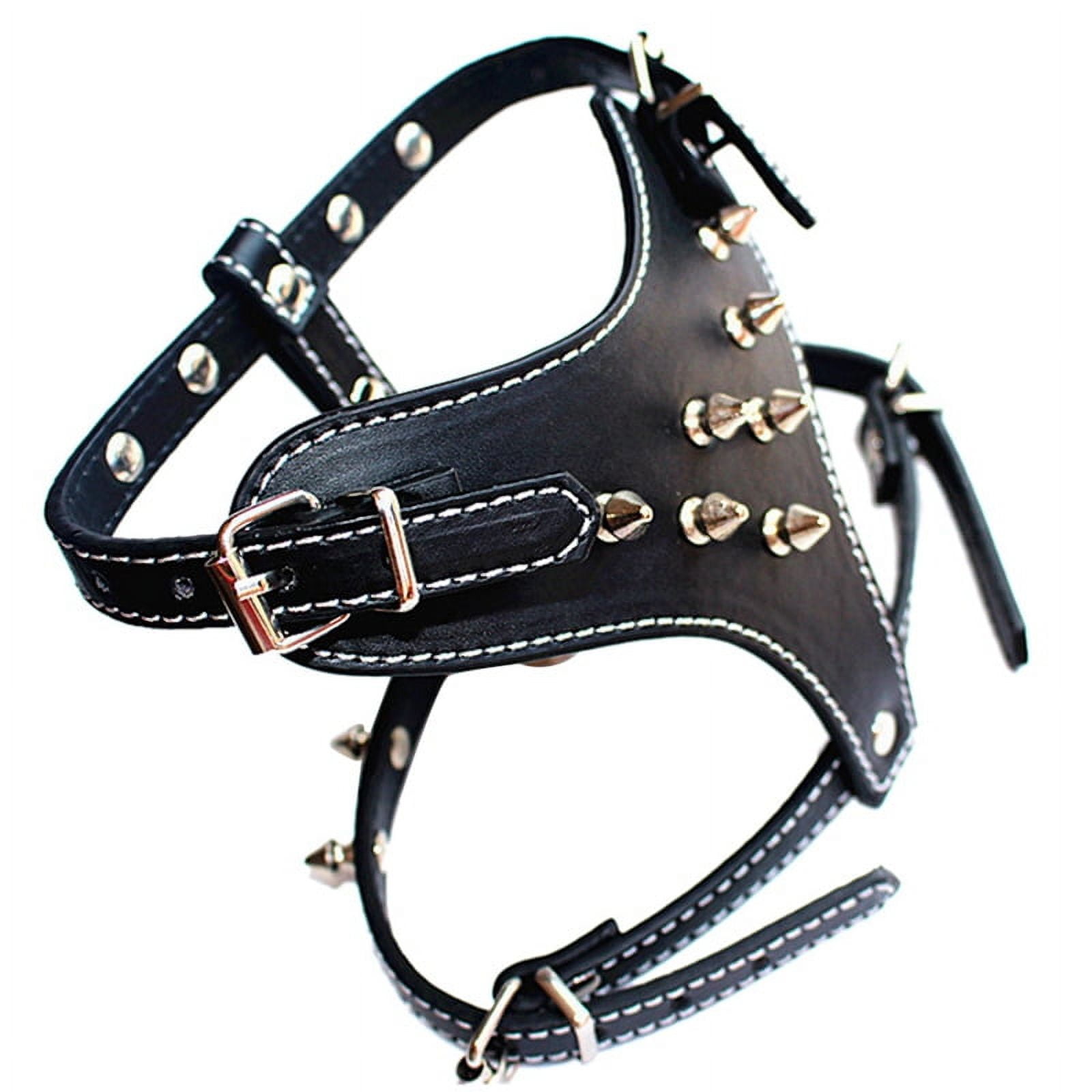 ZHaobin Spiked Studded Leather Puppy Dog Harness Vest for Small Breeds ...