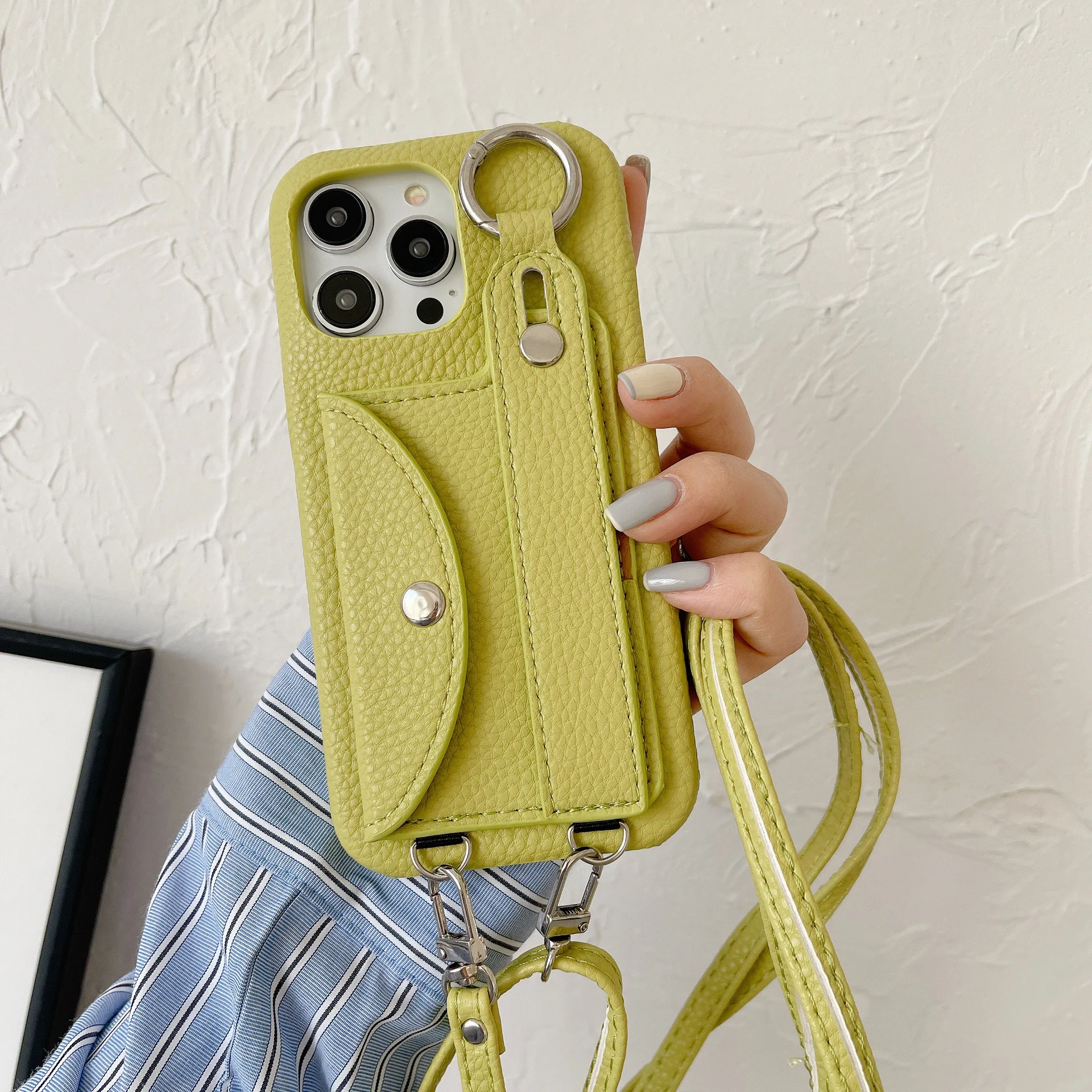 ZHaobin Wrist Strap Crossbody Lanyard Case for iPhone 16 15 14 Pro Plus ...