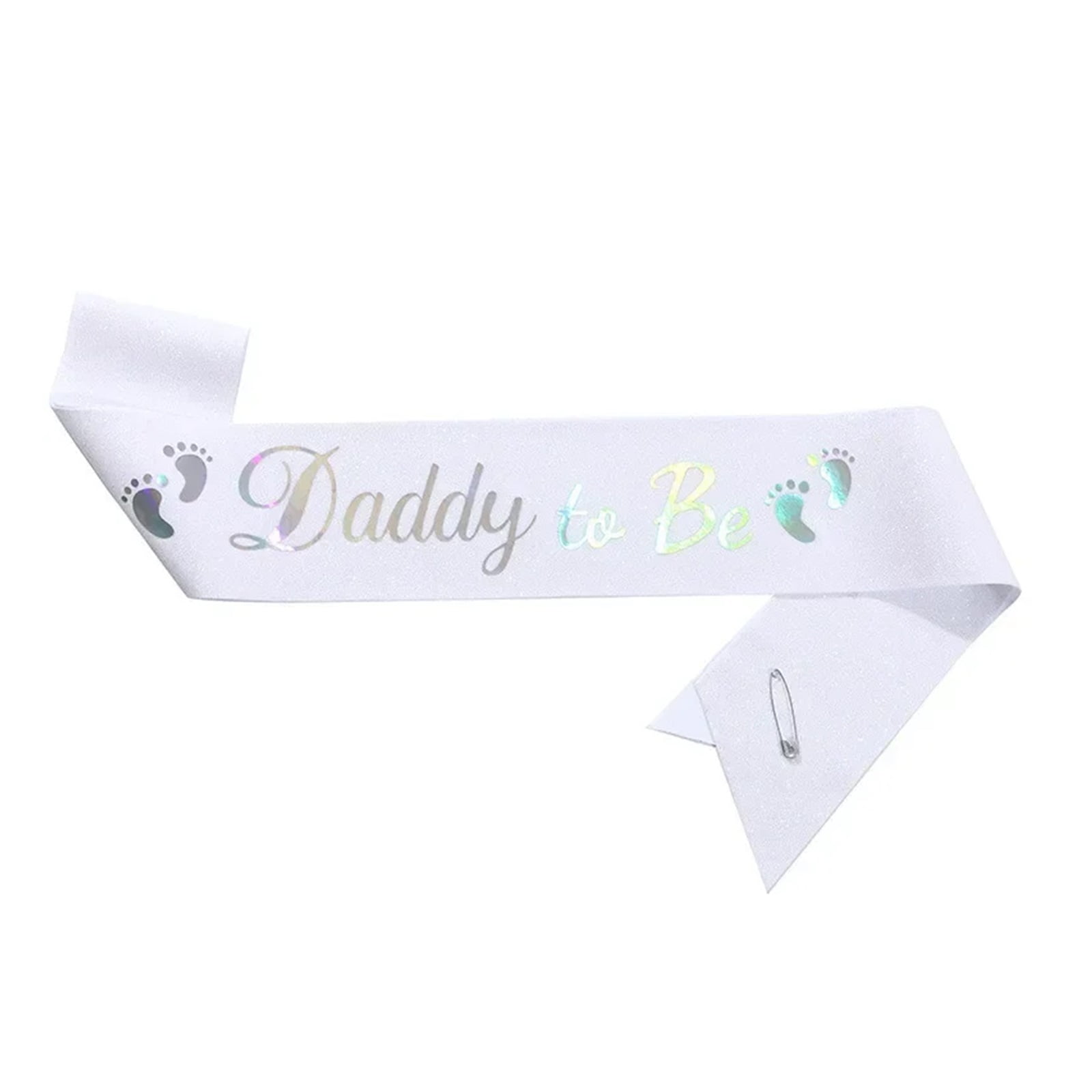 ZHsq 3pcs/set Shower Mommy To Be Birthday Party Headband Satin Sash Brooch Set Daddy To Be Satin ...