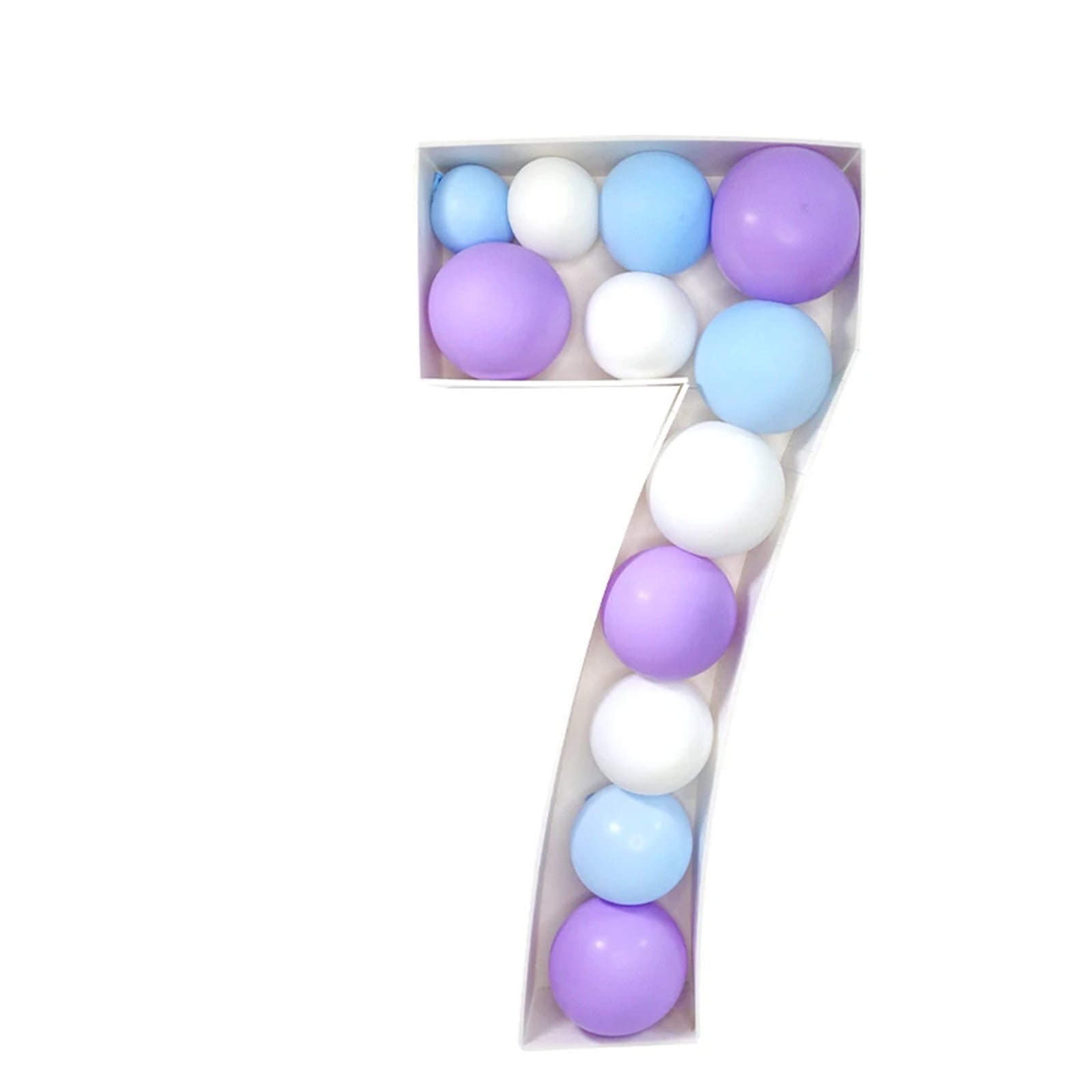 ZHsq Giant Birthday Figure Balloon Filling Box Birthday Decor Number Balloon Frame Anniversary ...