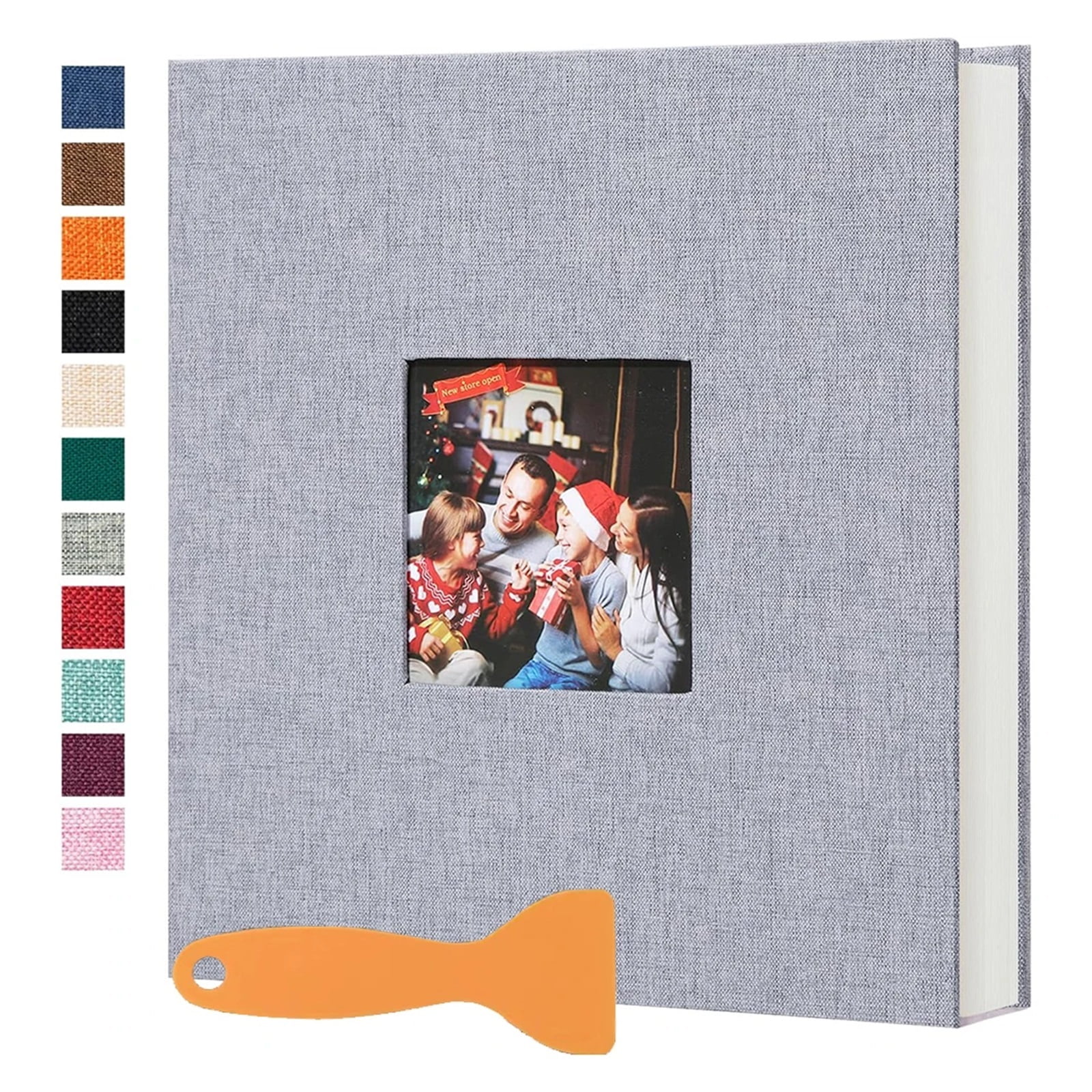 ZHsq Large Photo Album Self Adhesive 20 Sheets/40 Pages DIY Bookshelf Album for Family ...