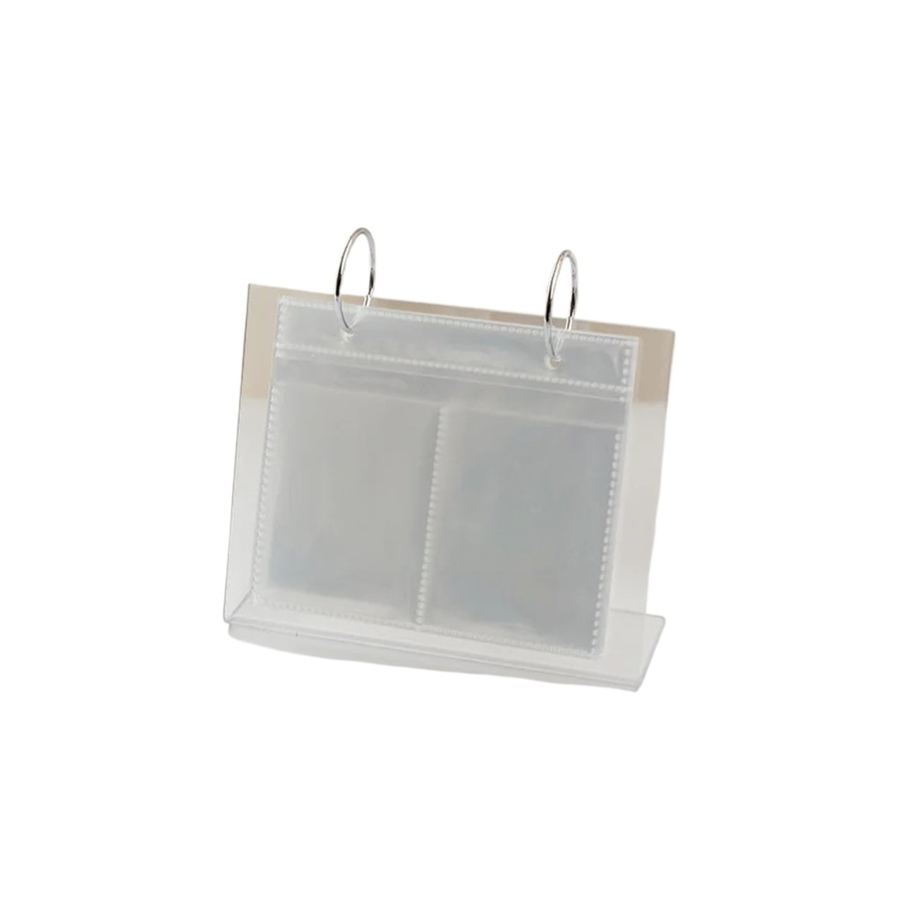 ZHsq Tabletop Photo Frame Photo Album 68 Pockets Desk Calendar Album Mini Poster Frame Acrylic ...