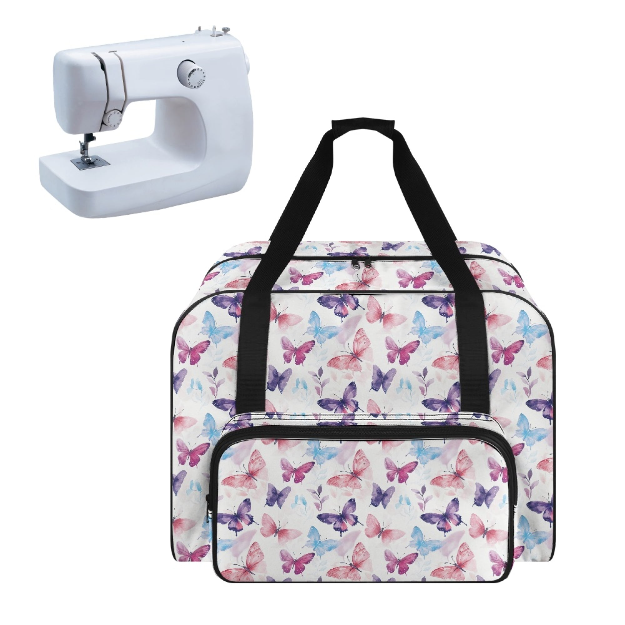 ZIATUBLE Butterfly Sewing Machine Cases Reusable Portable Padded ...